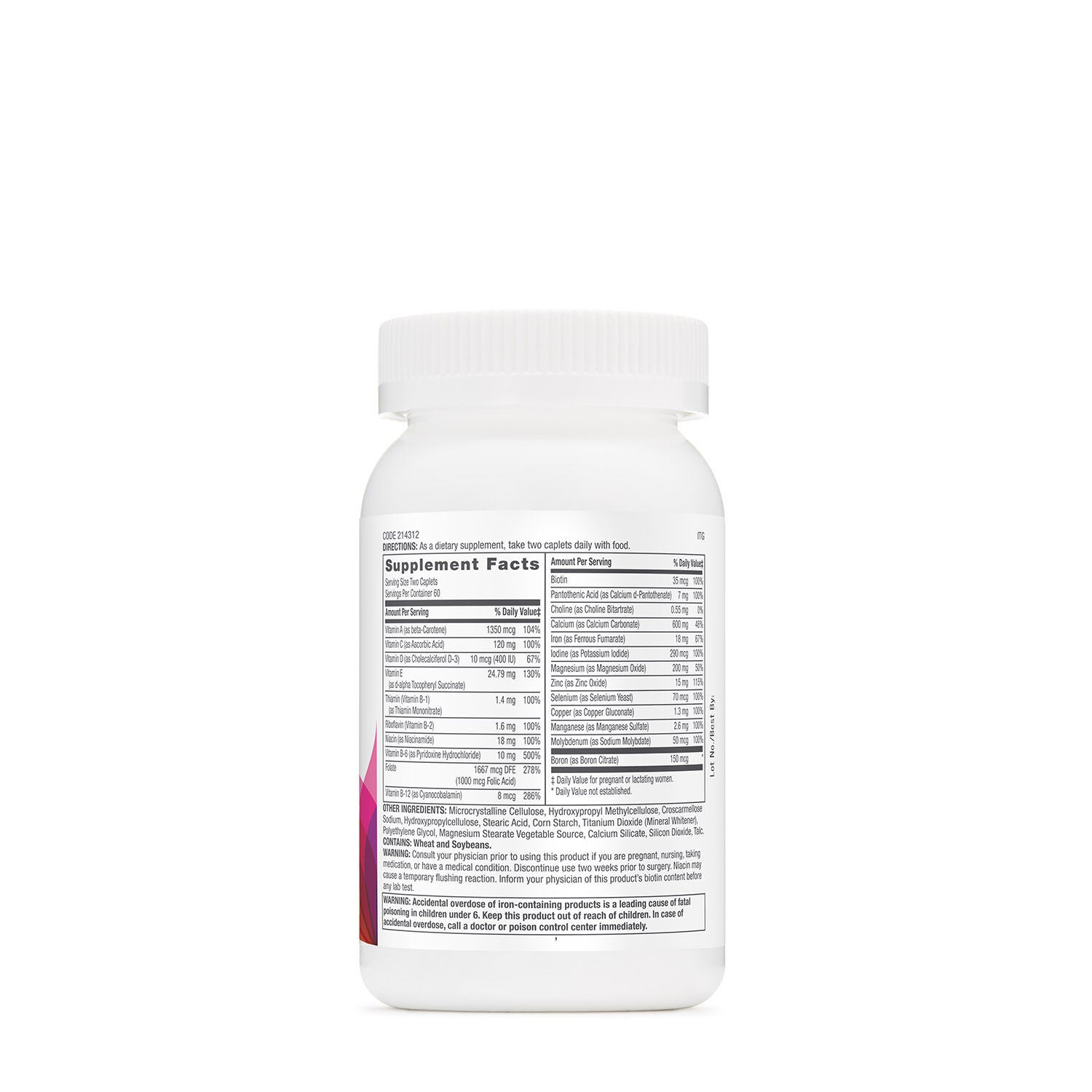 Prenatal Formula with Iron - 120 Caplets (60 Servings) | GNC