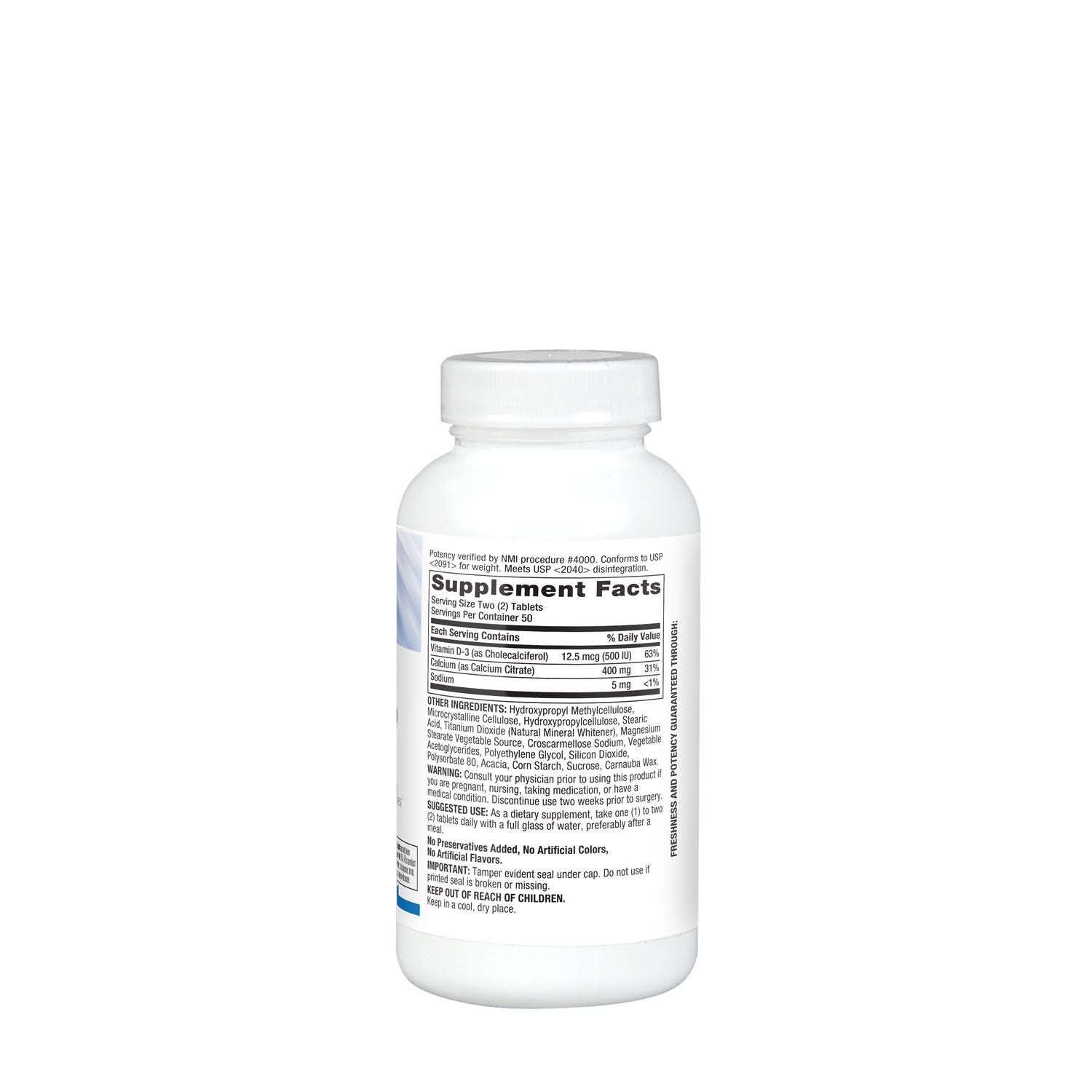 Calcium Citrate Plus Vitamin D-3 - 100 Small Tablets | GNC