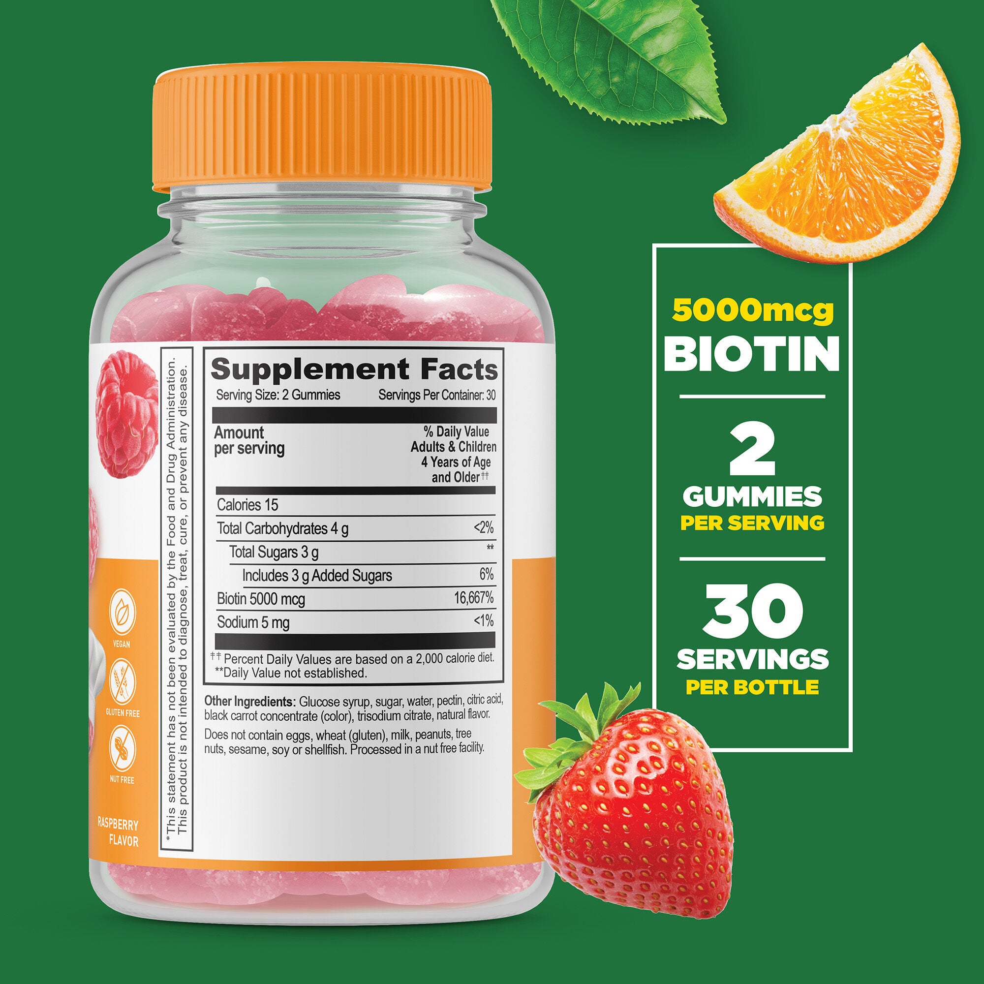 Lifeable - Kids Biotin 5000mcg - 60 Gummies | GNC