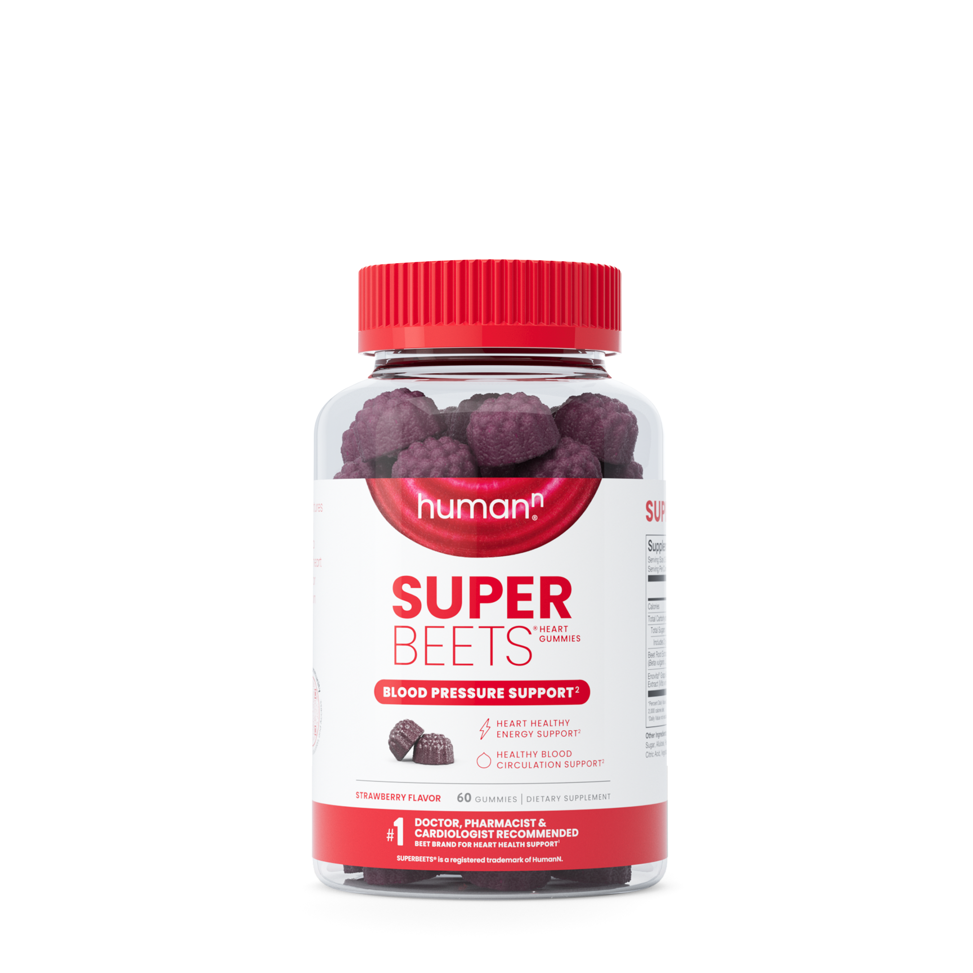 HumanN - SuperBeets Blood Pressure Support - Strawberry - 60 Gummies ...