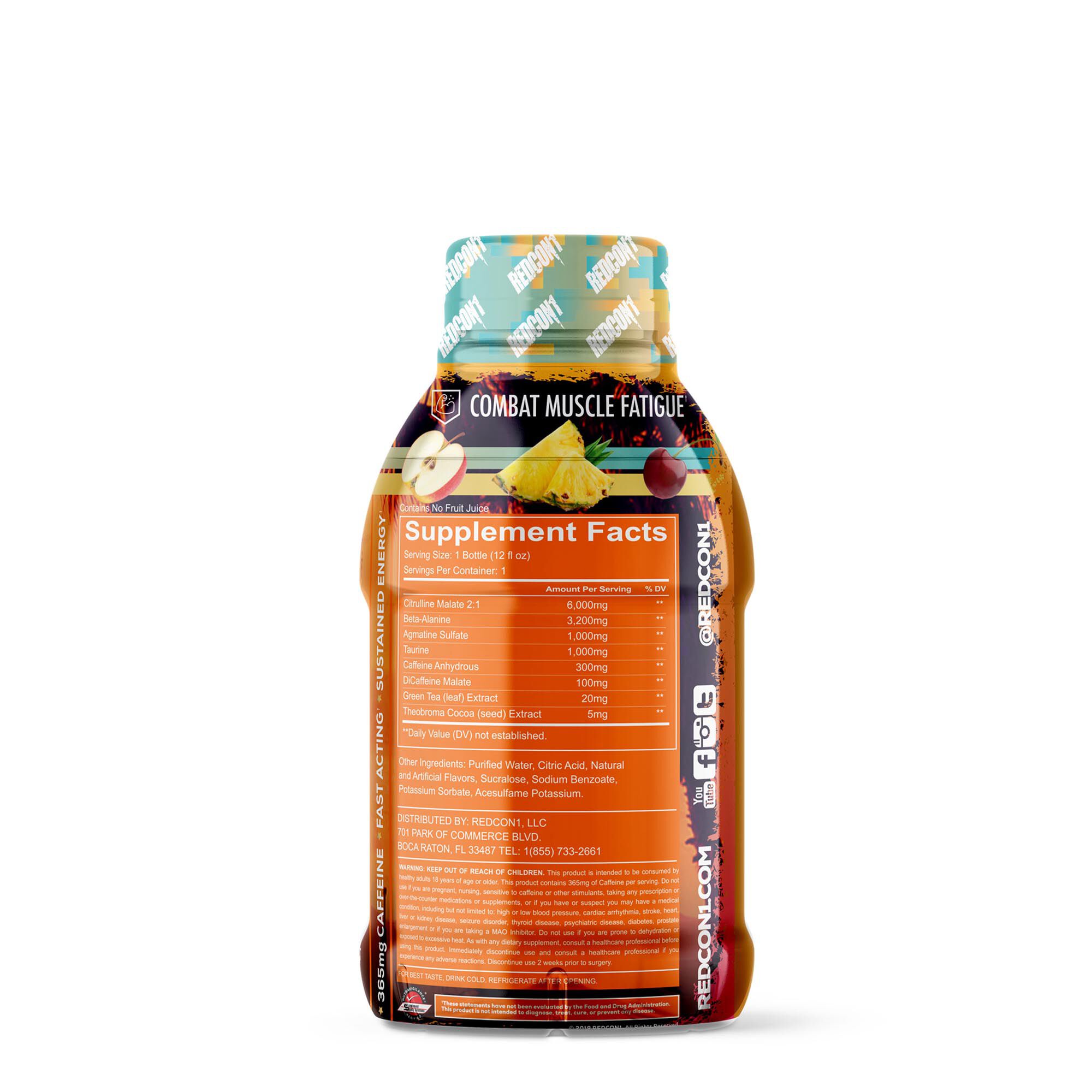 REDCON1 Total War Preworkout Drink - Cali Splash - 12 Bottles | GNC