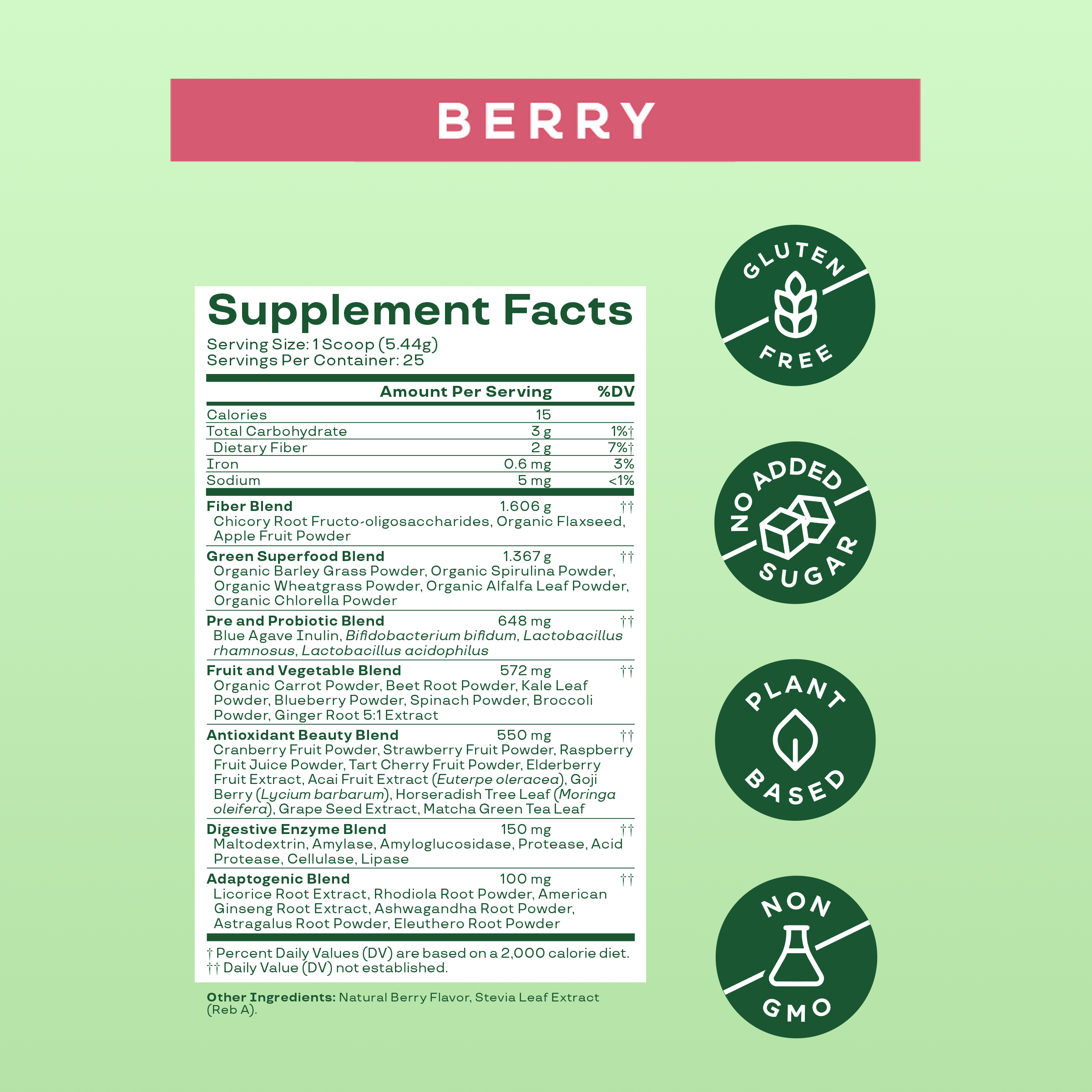 Bloom - Greens & Superfoods - Berry - 25 Servings | GNC
