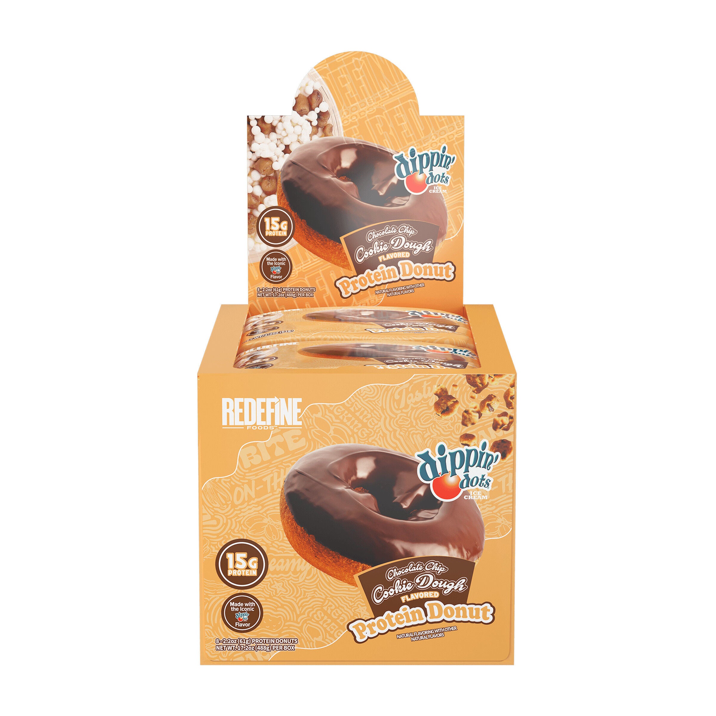 Redefine Foods - Protein Donut - Dippin' Dots Chocolate Chip Cookie ...