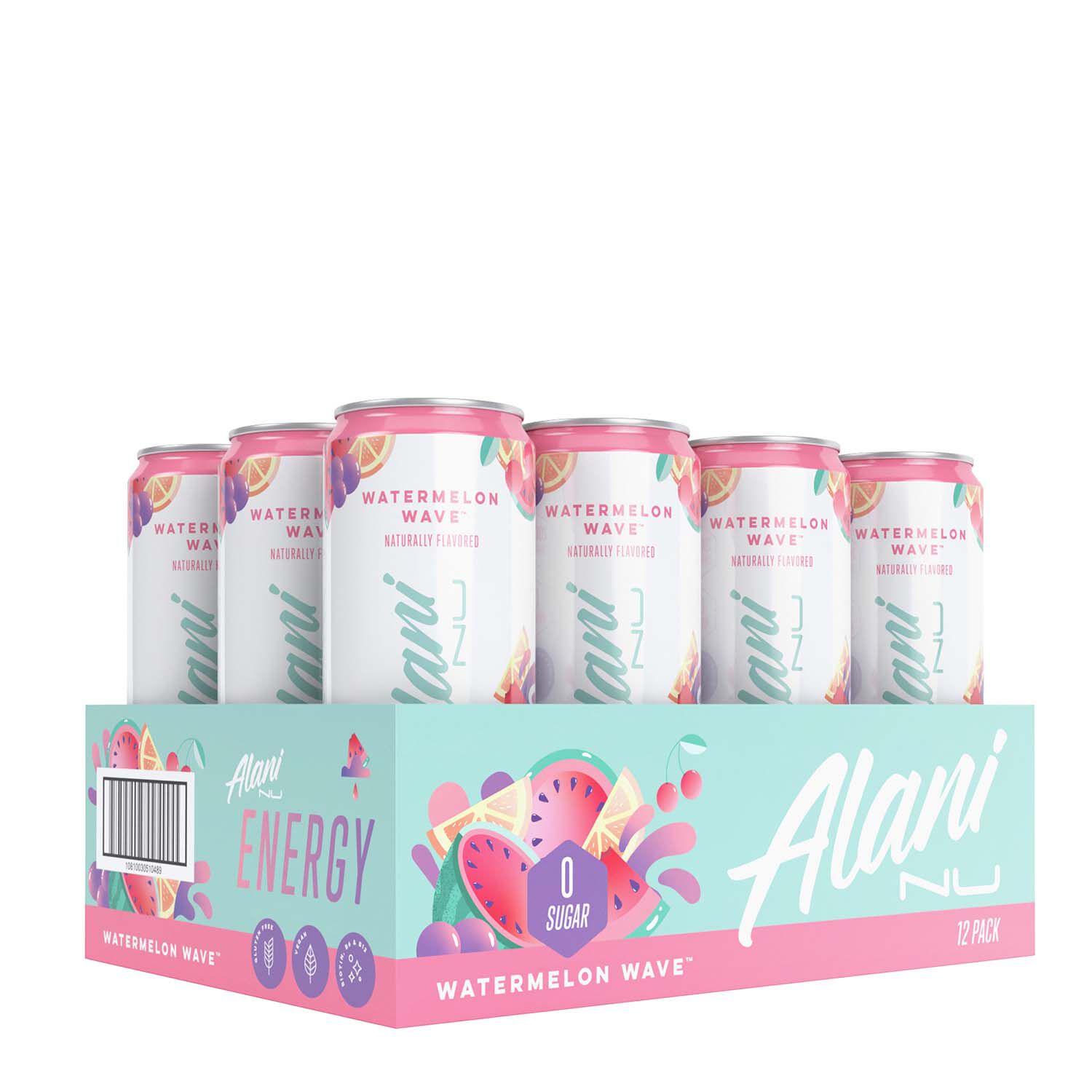 Alani Nu Energy Drink - Watermelon Wave - 12 Pack | GNC