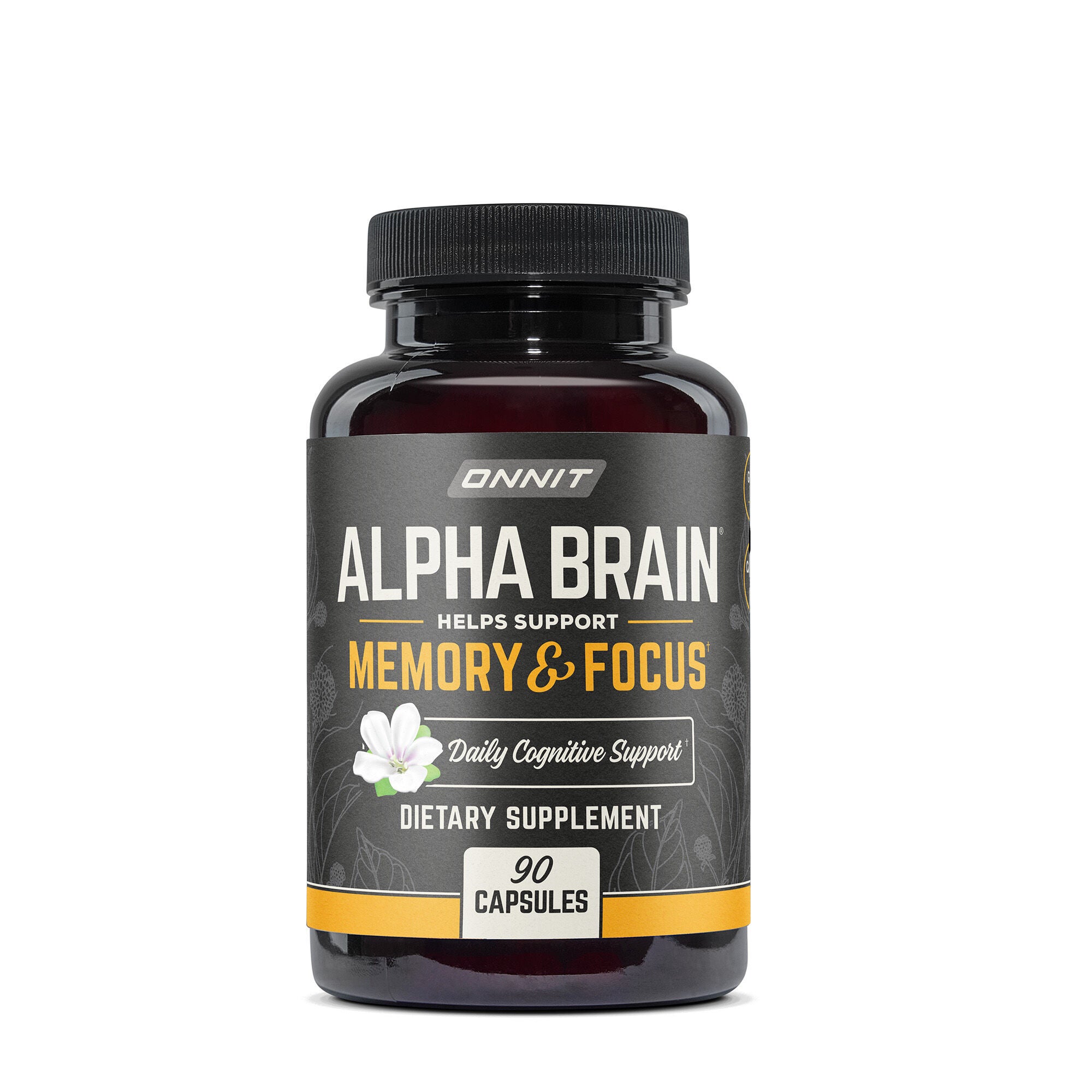 Onnit - Alpha Brain Daily Cognitive Support - 90 Capsules (45 Servings ...