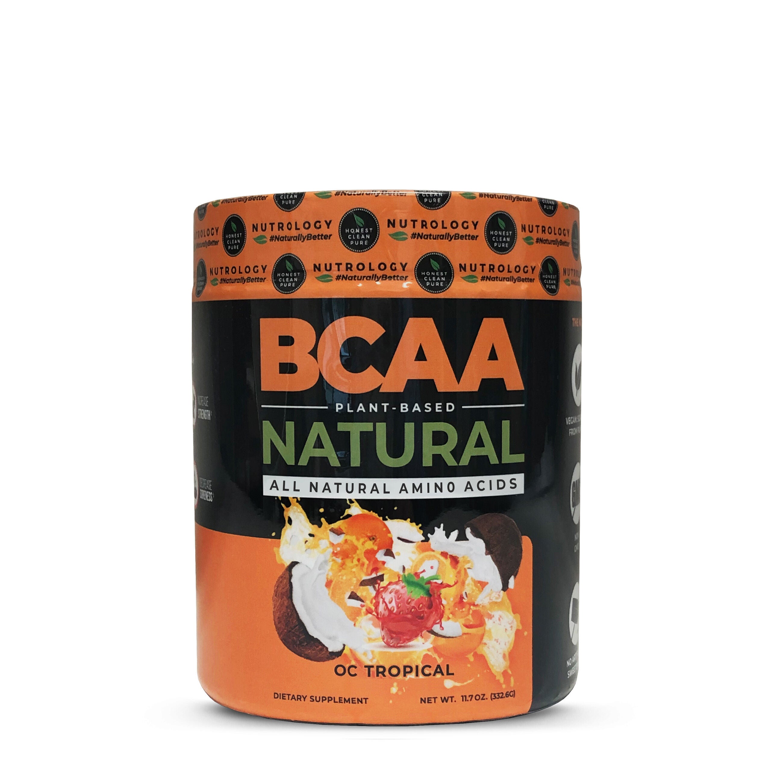 Nutrology - BCAA Plant-Based All Natural Amino Drink - OC Tropical (30 ...