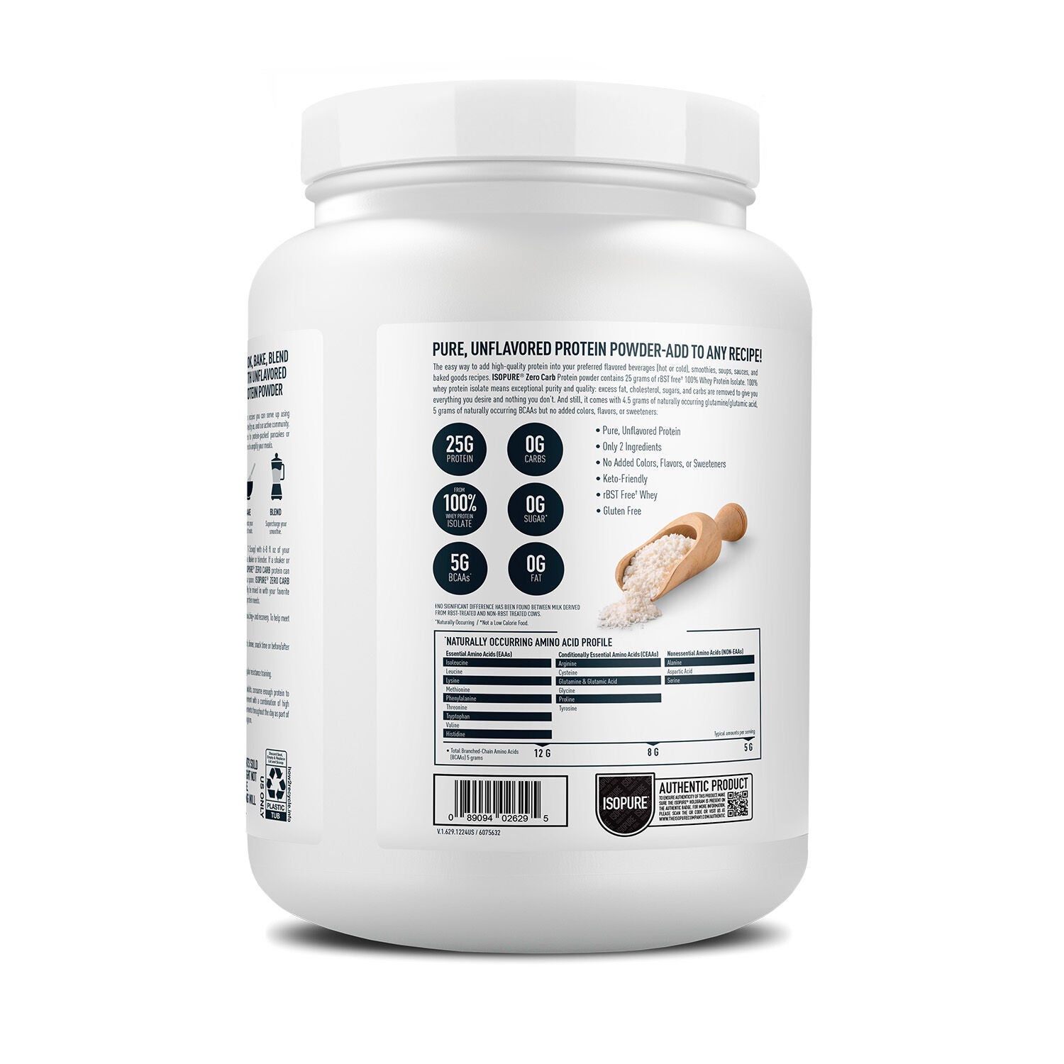 Isopure® - Protein Powder - Unflavored (16 Servings) | GNC