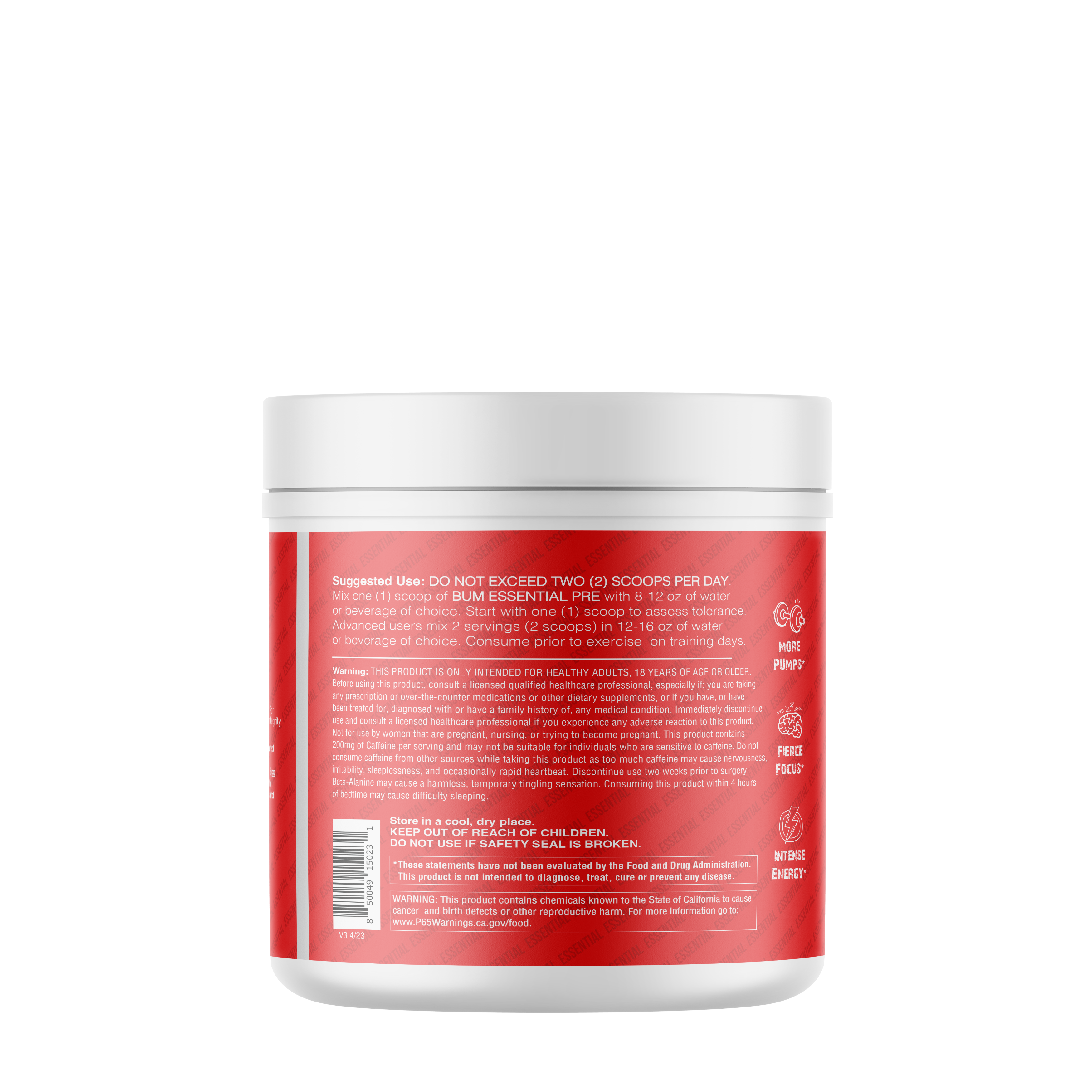 Raw Nutrition - Essential Pre-Workout - Fruit Burst (30 Servings) | GNC
