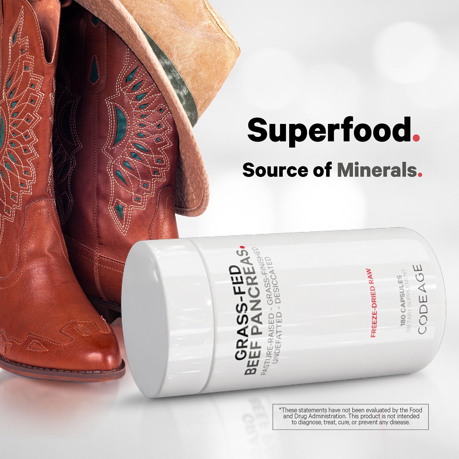 Codeage - Grass-Fed Beef Pancreas - 180 Capsules | GNC