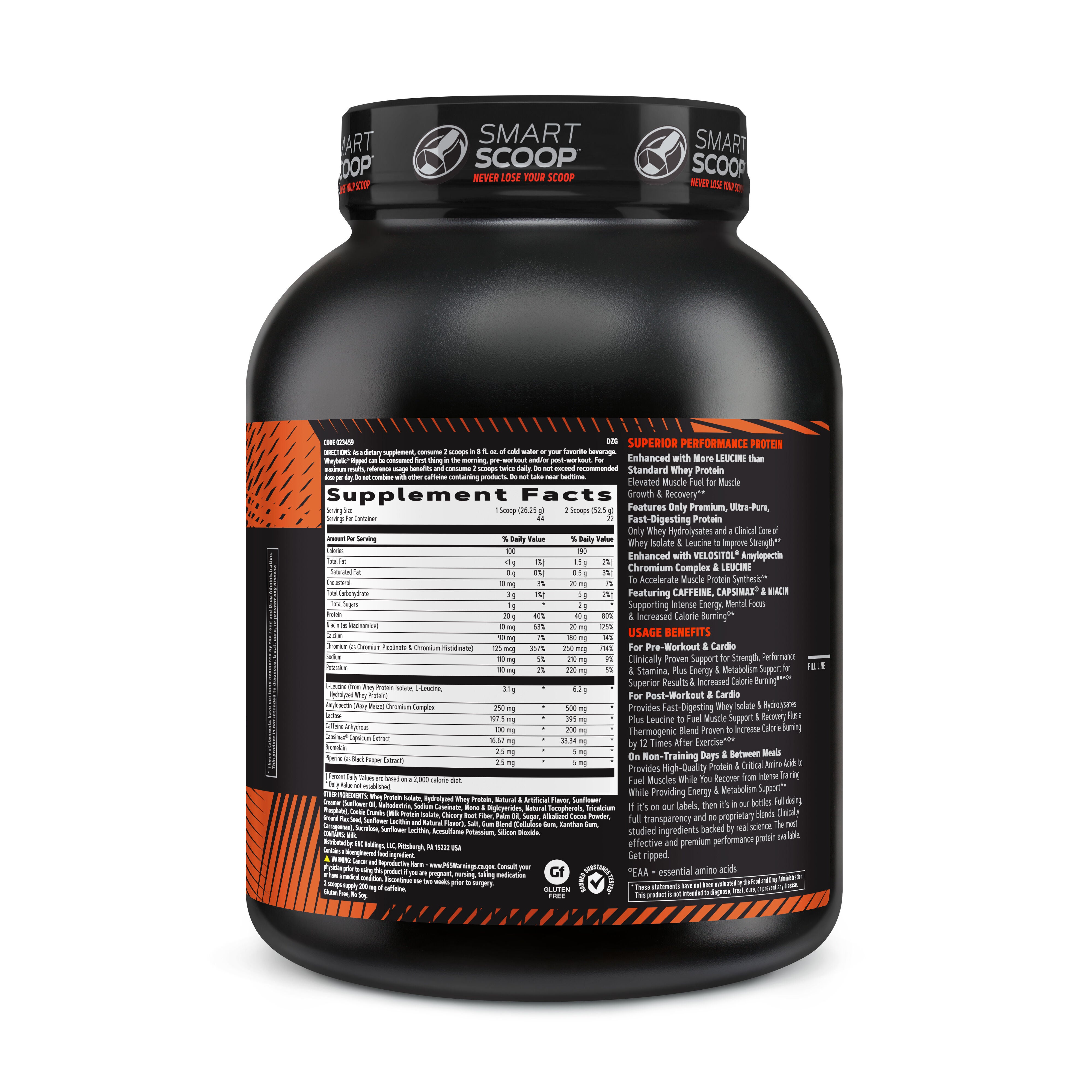 GNC AMP Wheybolic Ripped Whey Protein Shake - Cookies and Cream | GNC
