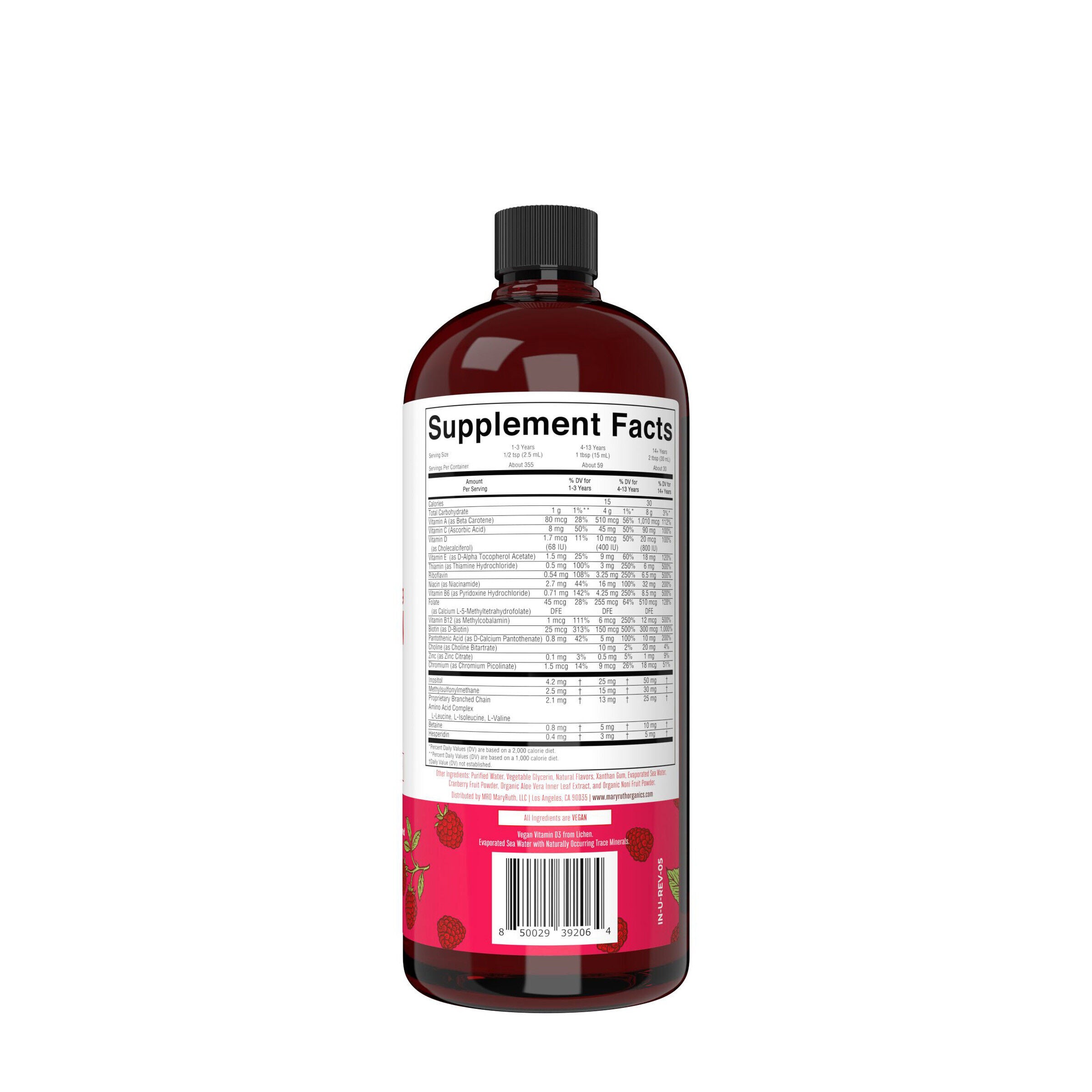 Mary Ruth's - Liquid Morning Multivitamin - Raspberry - 30 fl oz (30 ...