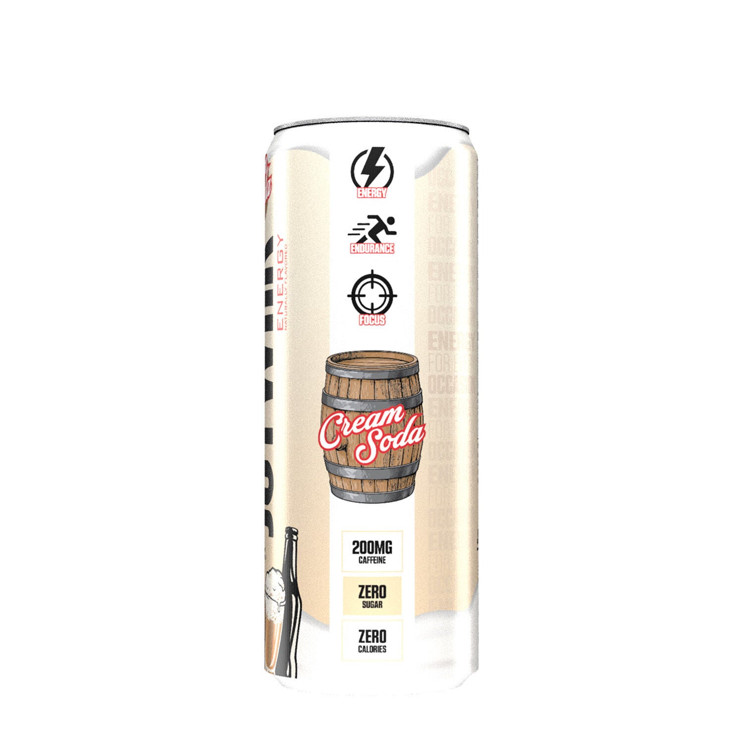 Jst Wrk - Energy Drink - Cream Soda - 12 fl oz (12 Cans) | GNC