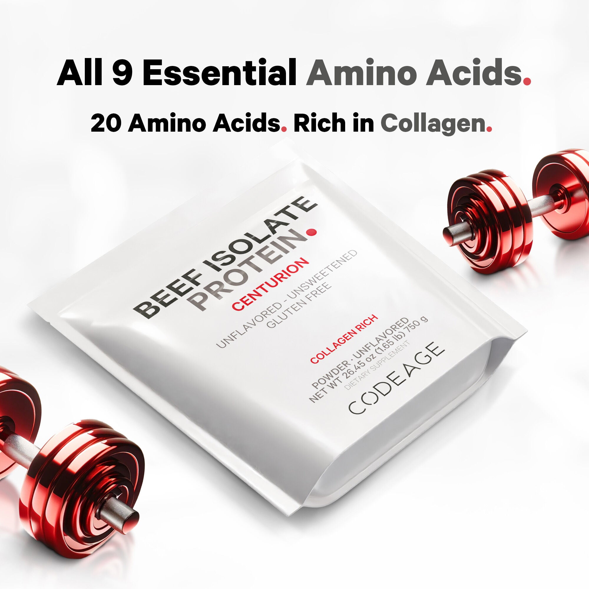 Codeage - Beef Isolate Protein - Unflavored (30 Servings) | GNC