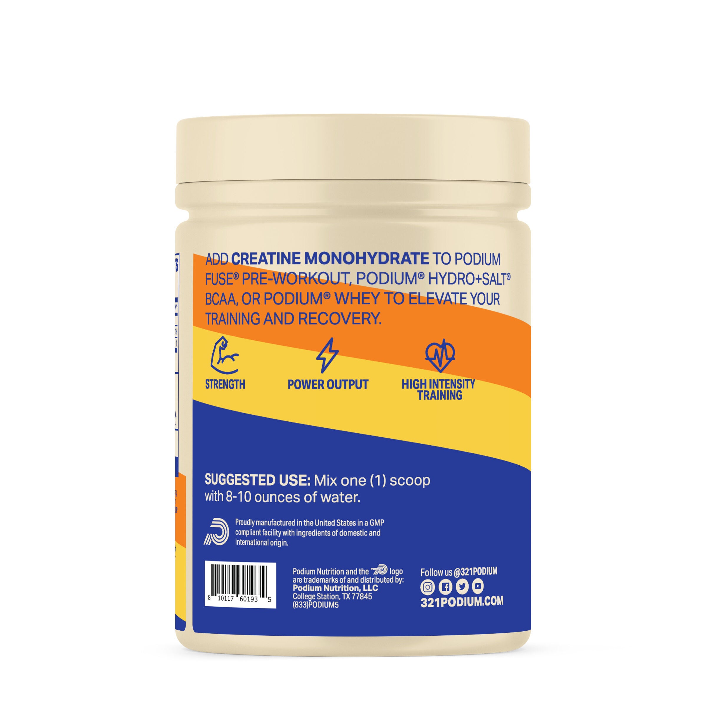 PODIUM® - Creatine Monohydrate - Pink Lemonade (50 Servings) | GNC