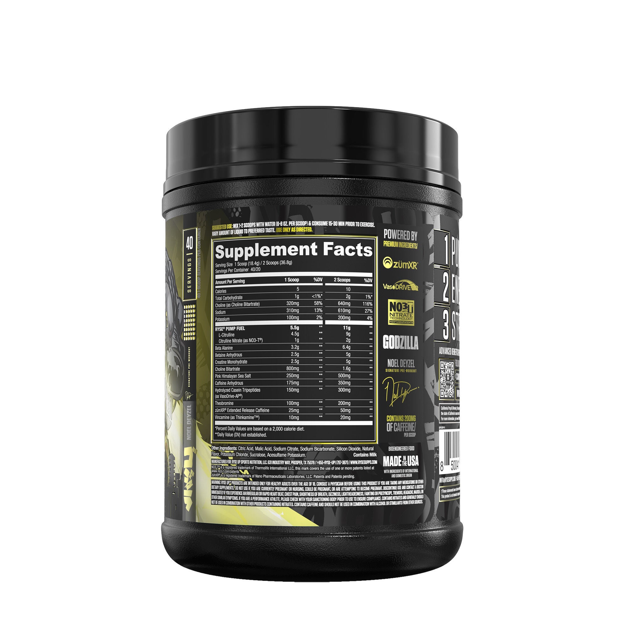 RYSE™ Up - Godzilla Pre-Workout - Passion Pineapple - 1.6lbs | GNC