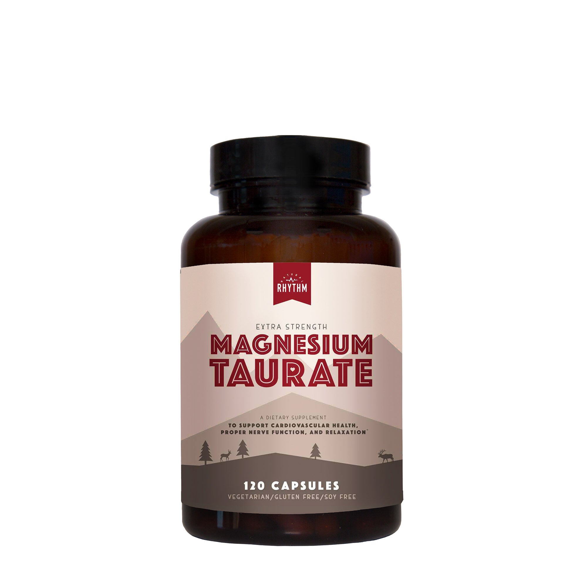 Natural Rhythm Extra Strength Magnesium Taurate - 120 Capsules | GNC