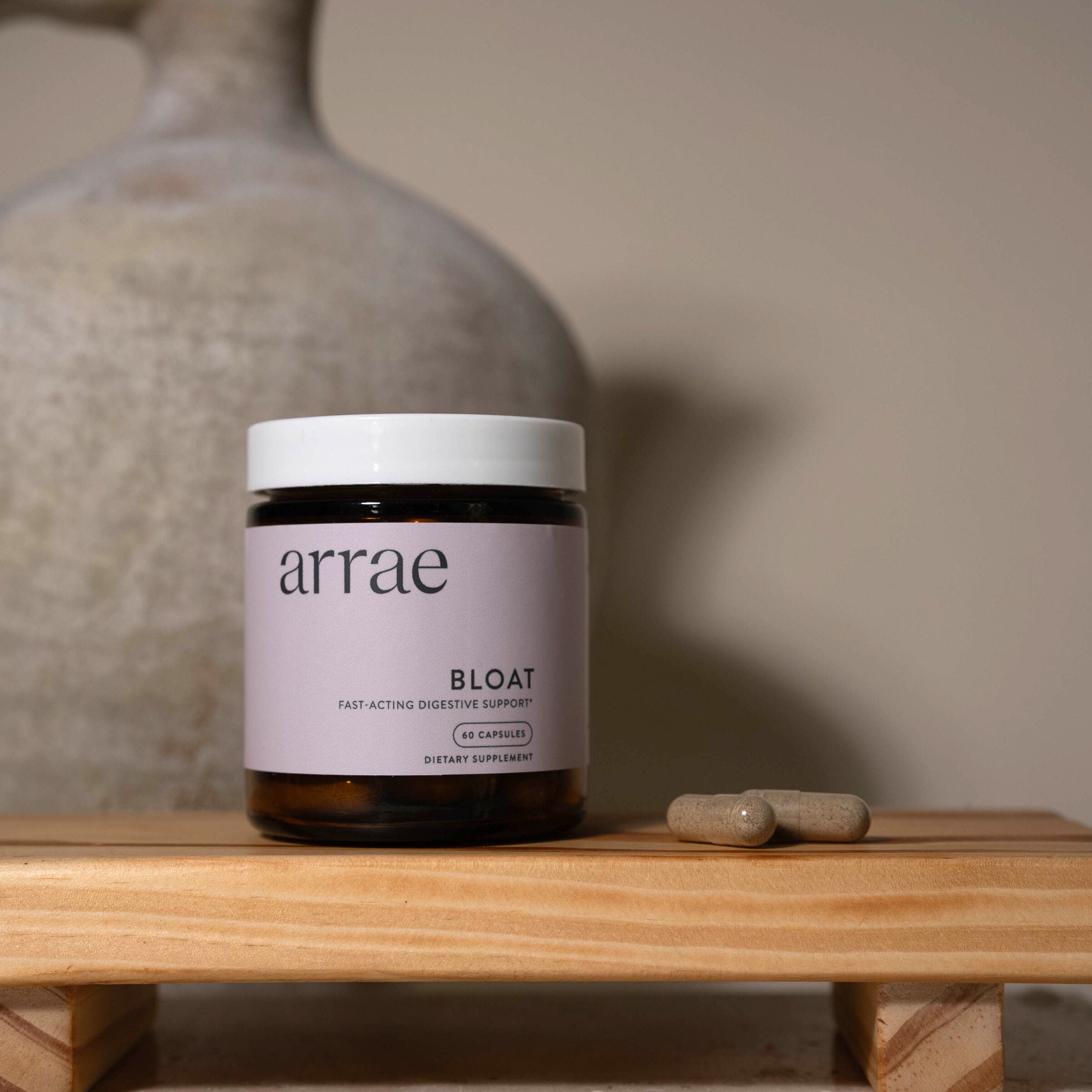 Arrae - Bloat: Digestive Support - 40 Capsules (20 Servings) | GNC