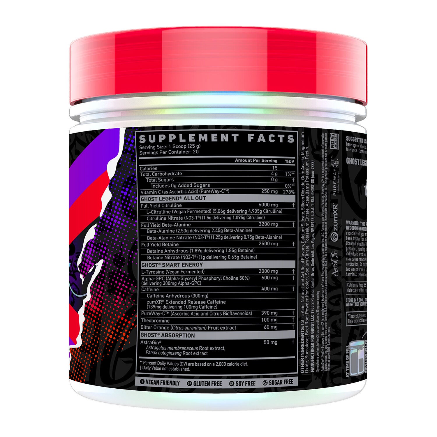 GHOST® - LEGEND® ALL OUT V2 Pre-Workout - Cherry Limeade (20 Servings ...