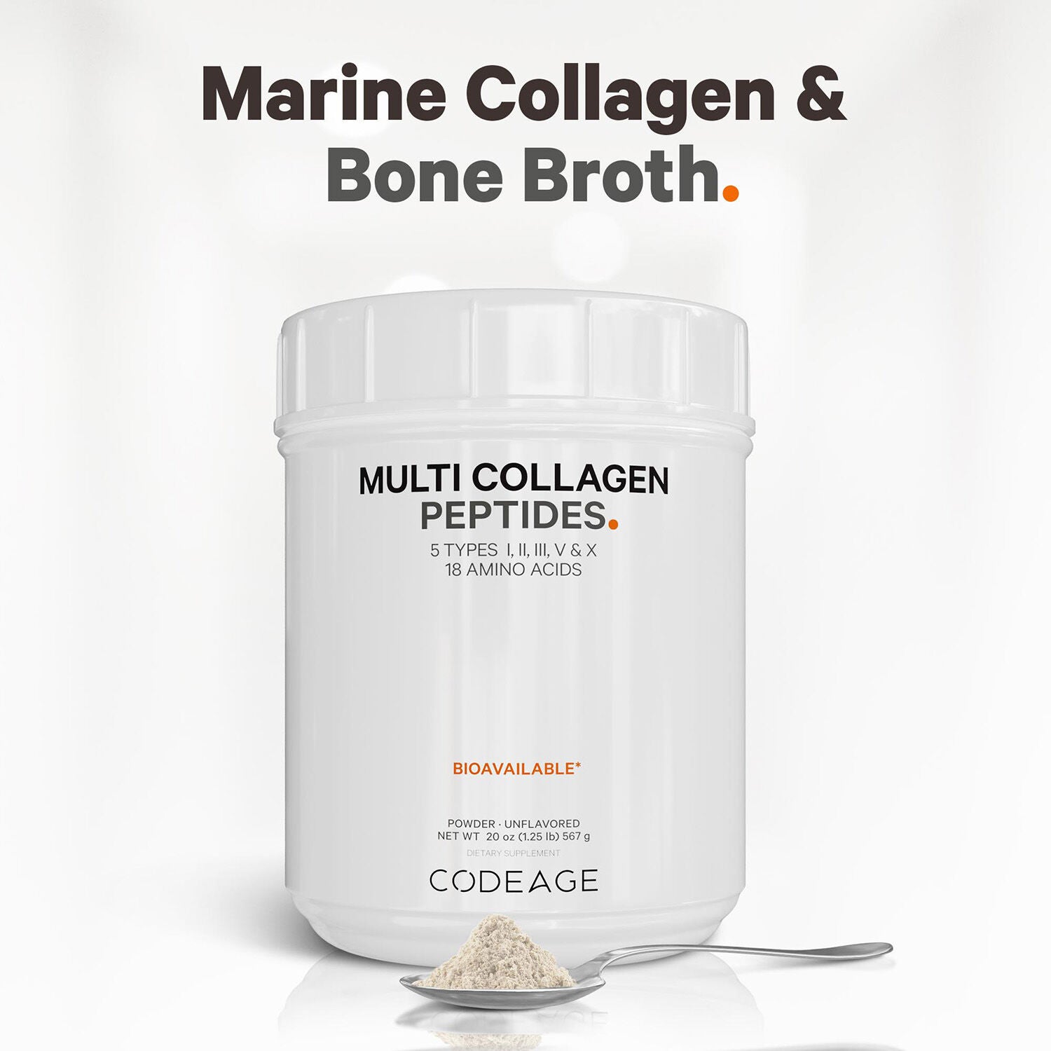 Codeage Multi Collagen Peptides - Unflavored 63 Servings | GNC