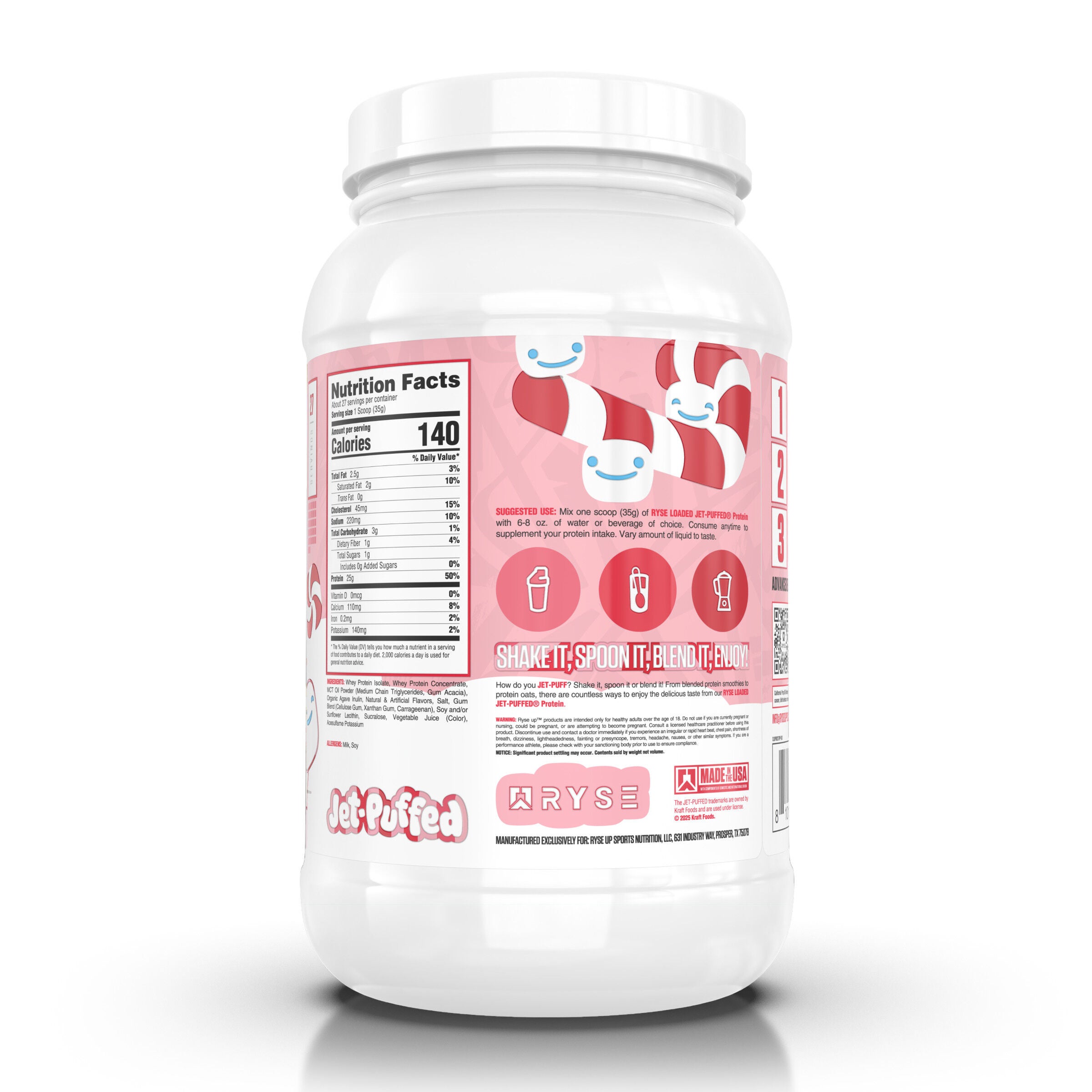RYSE - Loaded Protein - Jet-Puffed Peppermint (27 Servings) | GNC