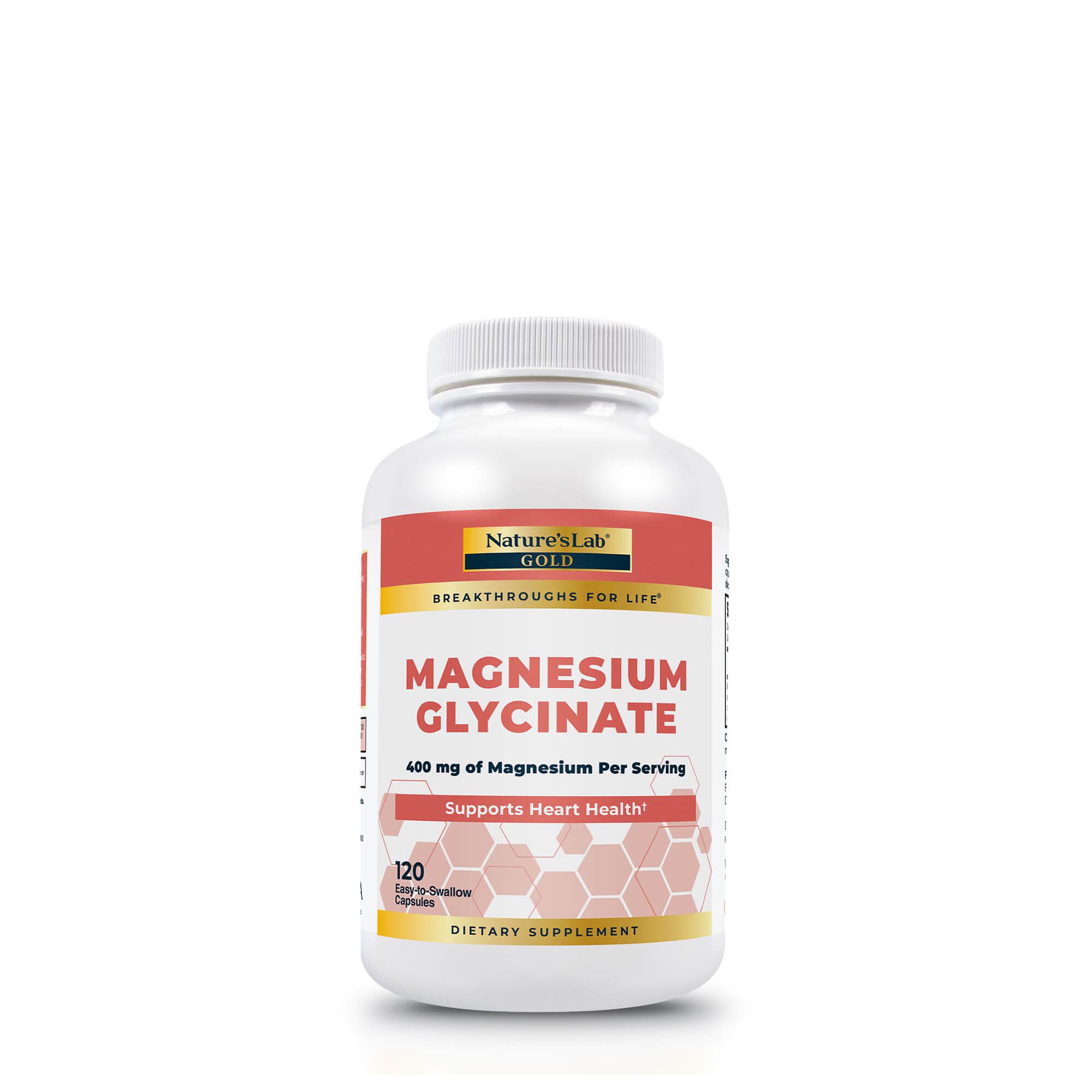Nature's Lab® - Nature's Lab Gold - Magnesium Glycinate - 120 Capsules ...