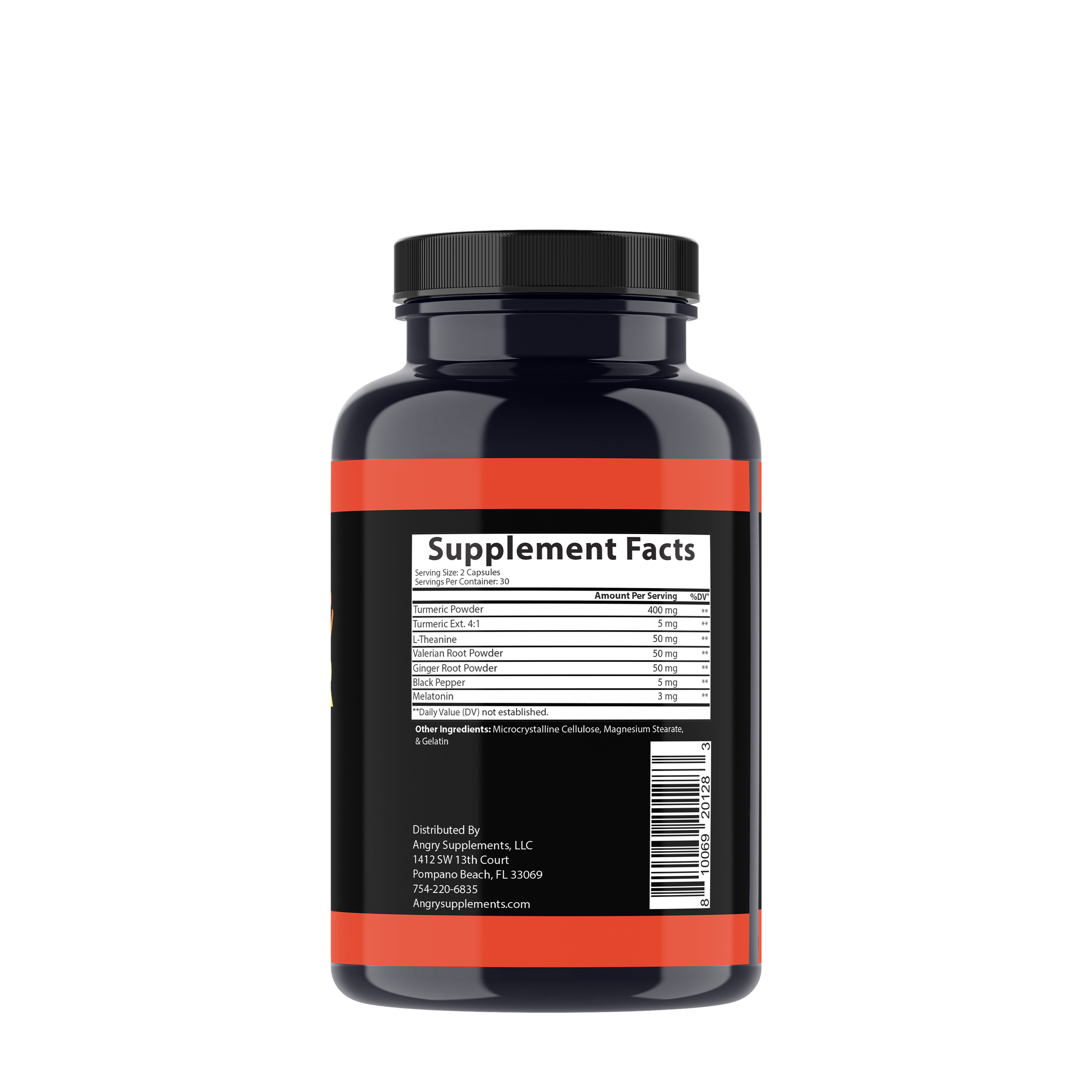 Angry Supplements™ - Turmeric & Ginger - 60 Capsules (30 Servings) | GNC