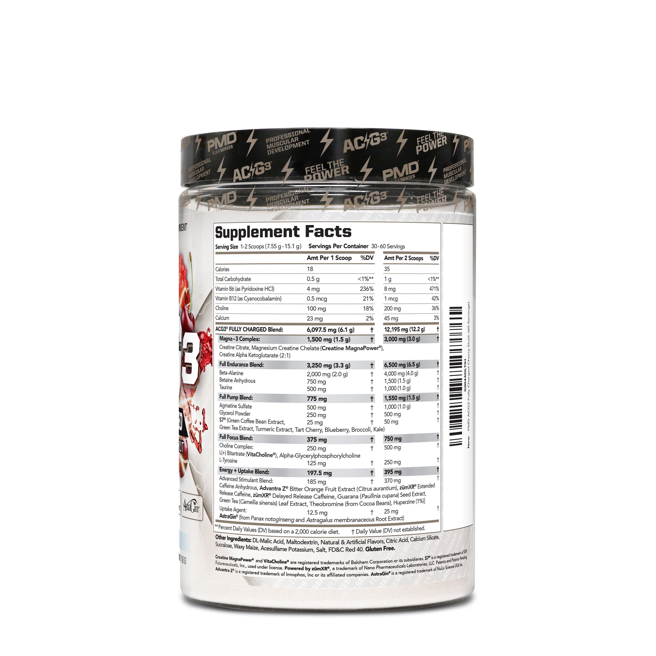 PMD® - ACG3 Fully Charged Pre-Workout - Cherry Slush (30 Servings) | GNC