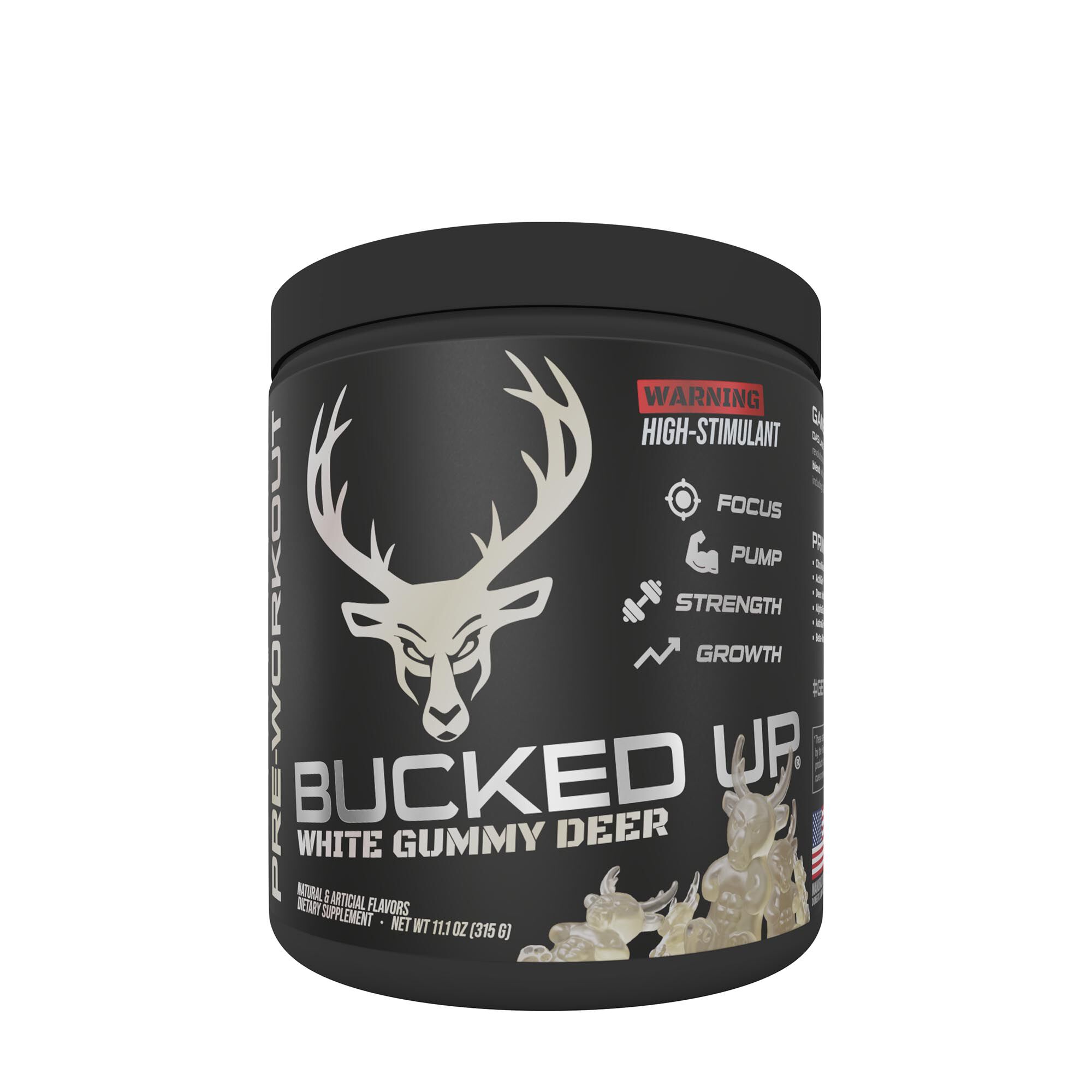 Bucked Up® High Stimulant Pre-Workout - White Gummy Deer | GNC
