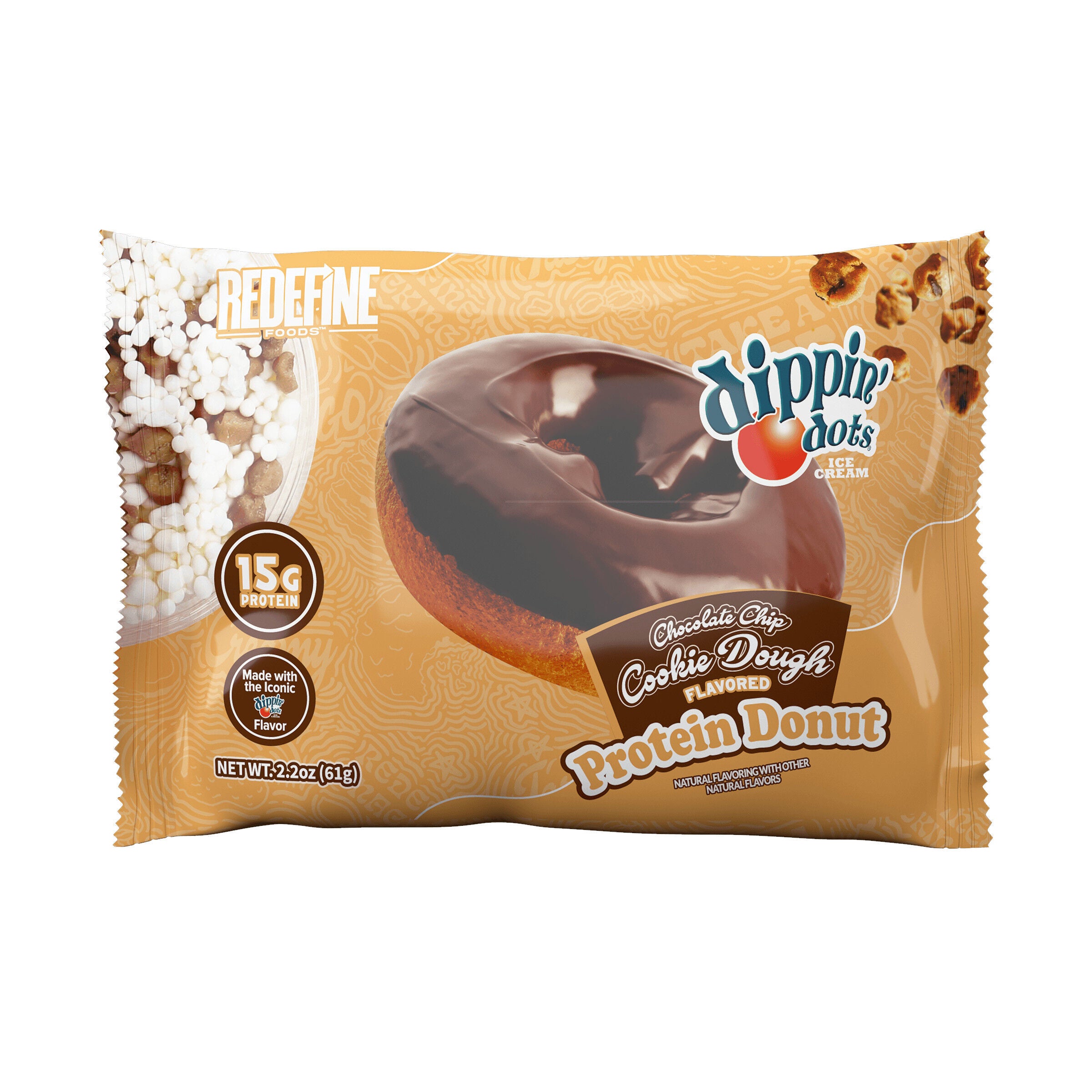Redefine Foods - Protein Donut - Dippin' Dots Chocolate Chip Cookie ...