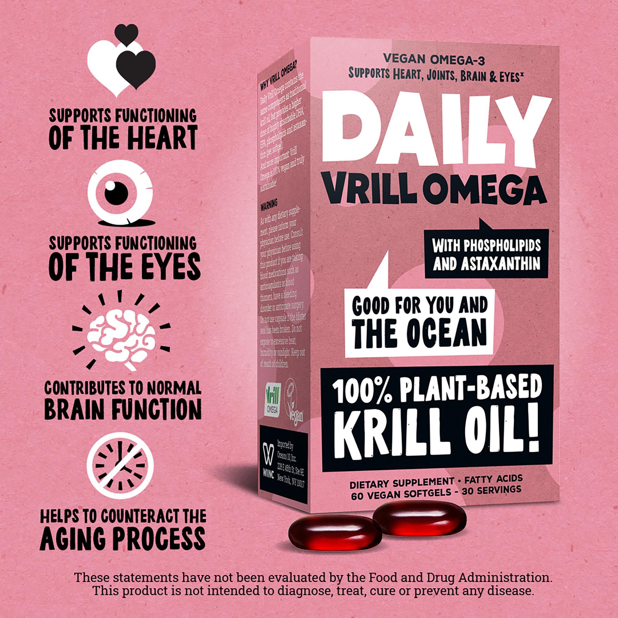 Daily Supplements Vrill Omega Softgels - 60 Softgels