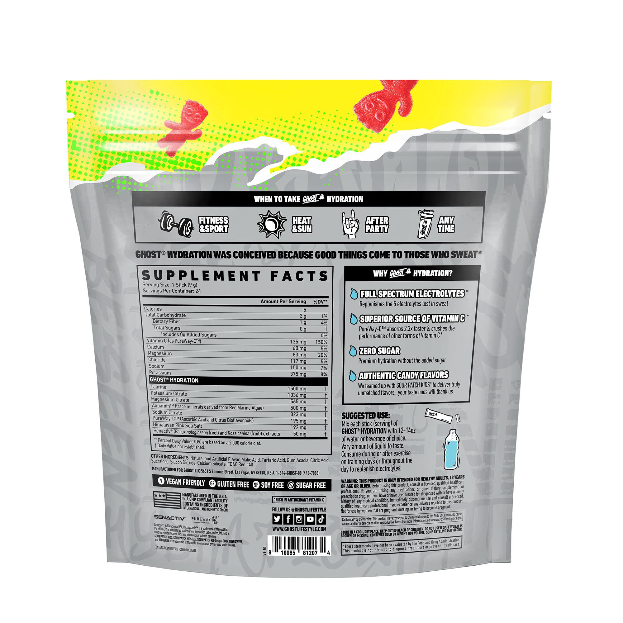 Hydration Sticks - Redberry - 24 Sticks Redberry | GNC