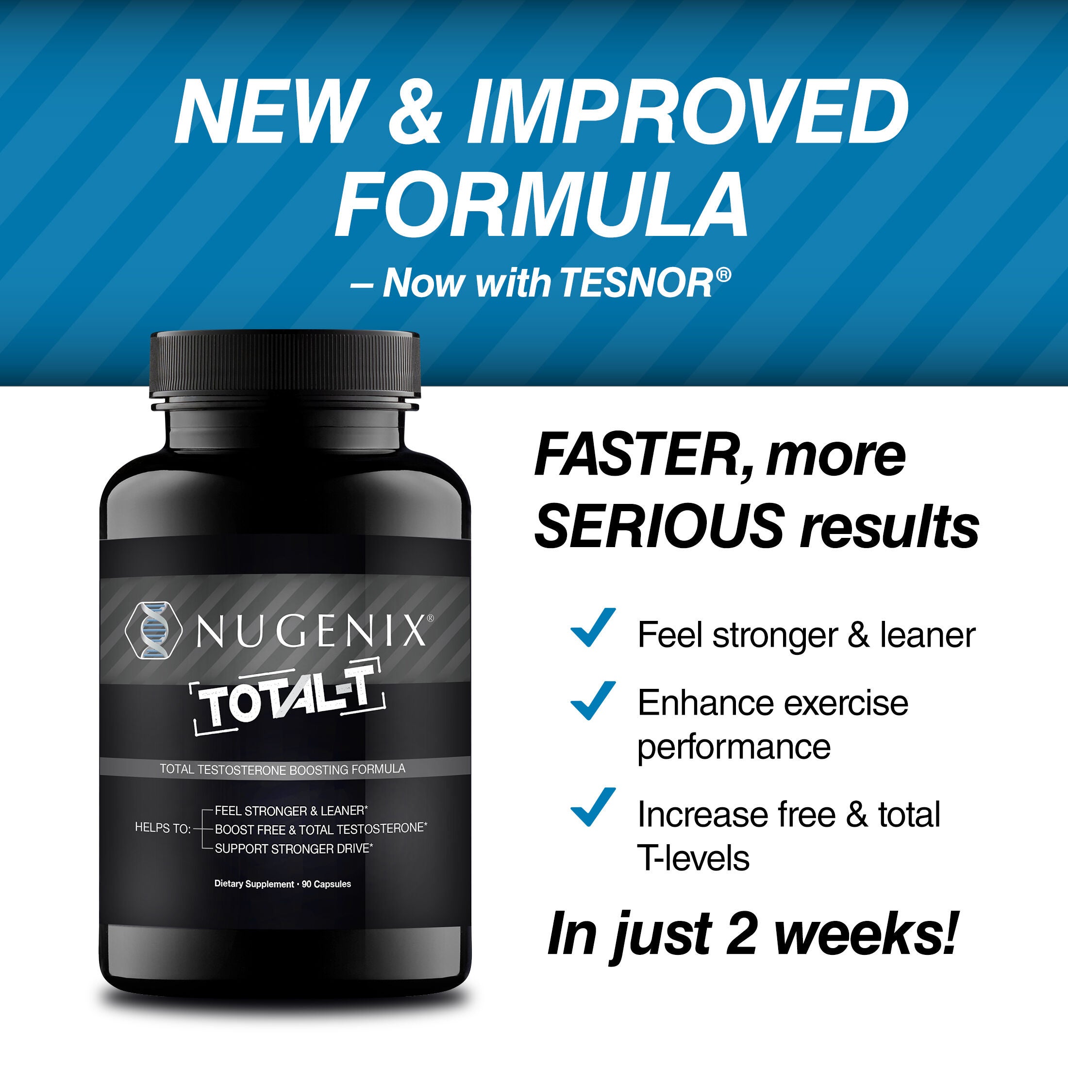 Nugenix® - Total-T: Testosterone Boosting Formula - 90 Capsules (30 ...