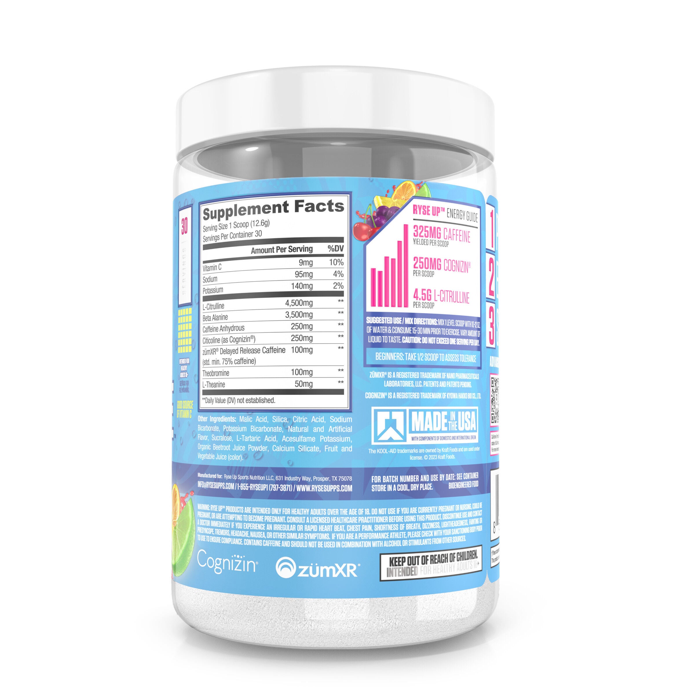 RYSE - Loaded Pre - Kool-Aid™ Tropical Punch (30 Servings) | GNC