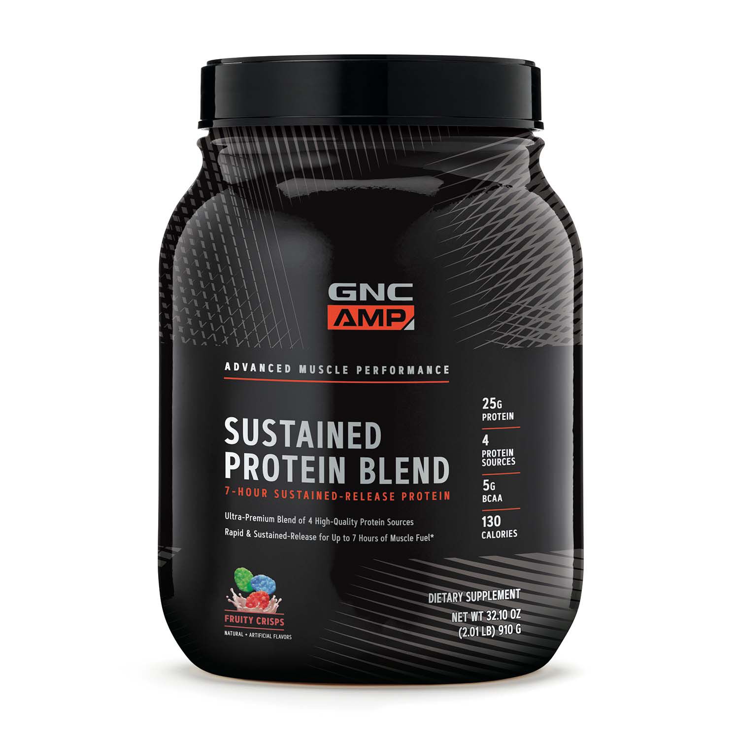 AMP Sustained Protein Blend: Whey, Casein & Egg Protein | GNC