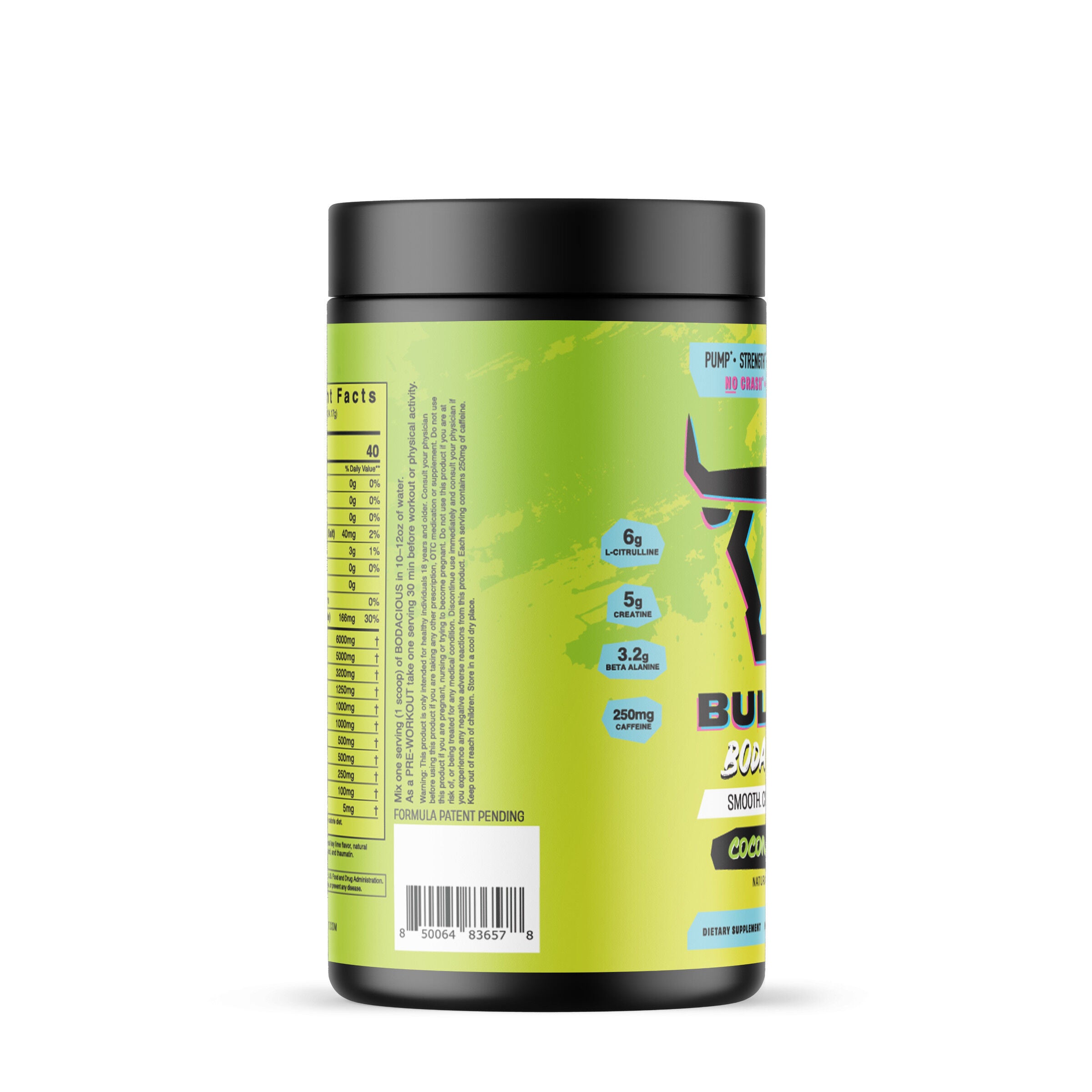 Bullfit - Bodacious Pre-Workout - Coconut Lime (20 Servings) | GNC