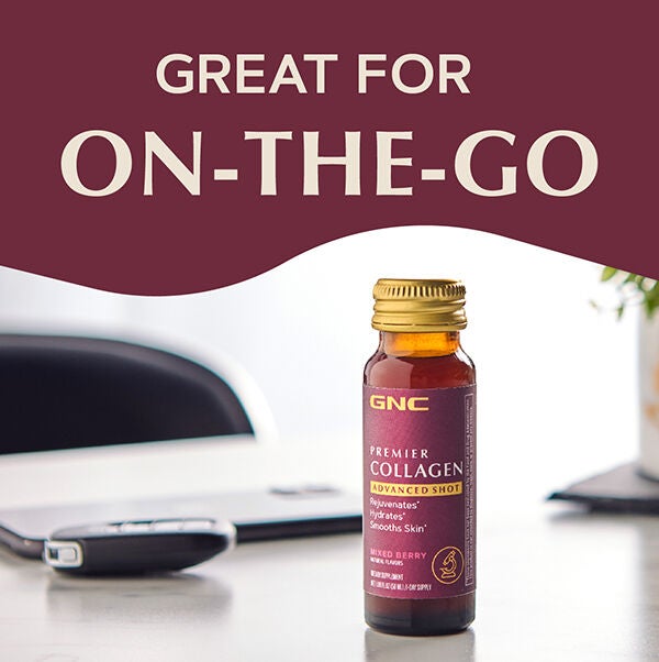 GNC - Premier Collagen Advanced Shot - Mixed Berry - 1.69 fl oz (10 ...