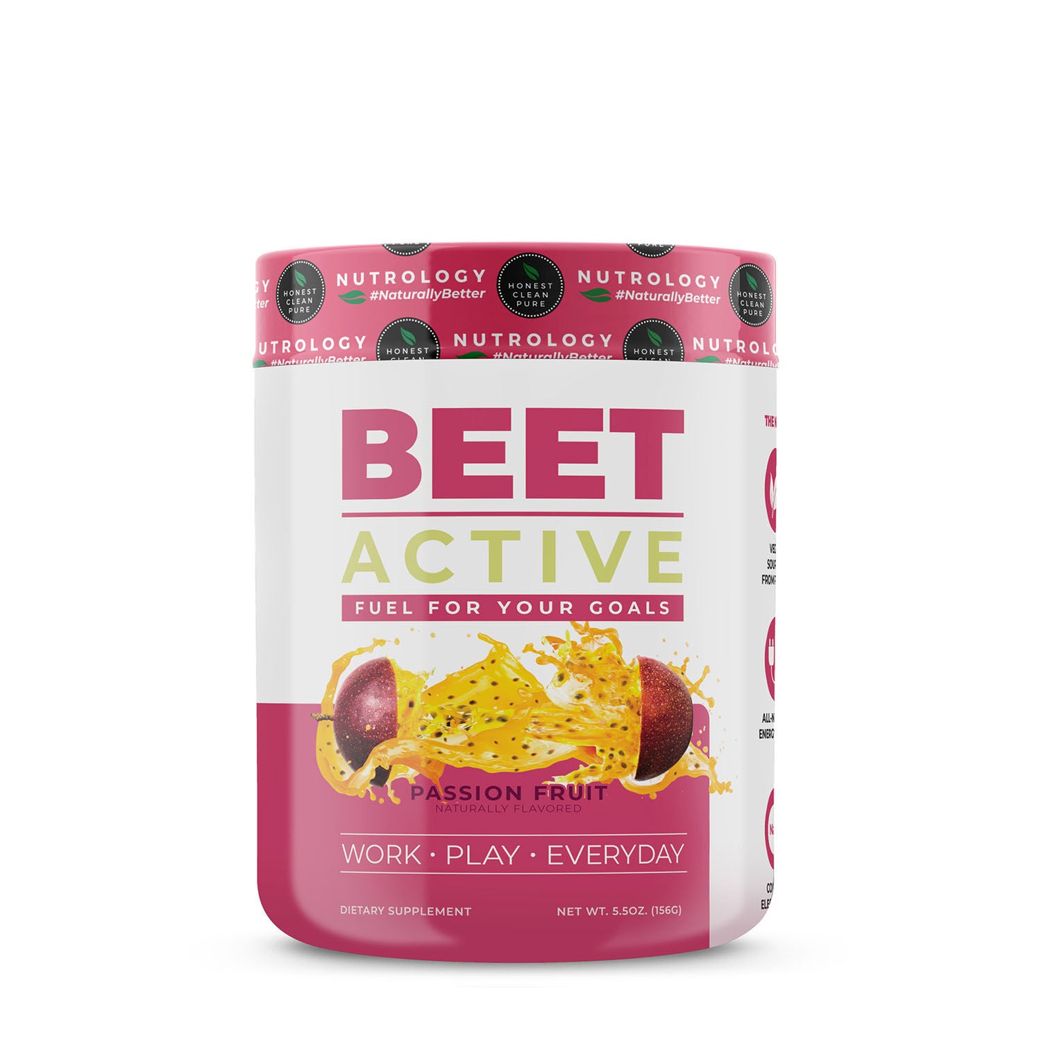 Nutrology Beet Active Passion Fruit 30 Servings | GNC