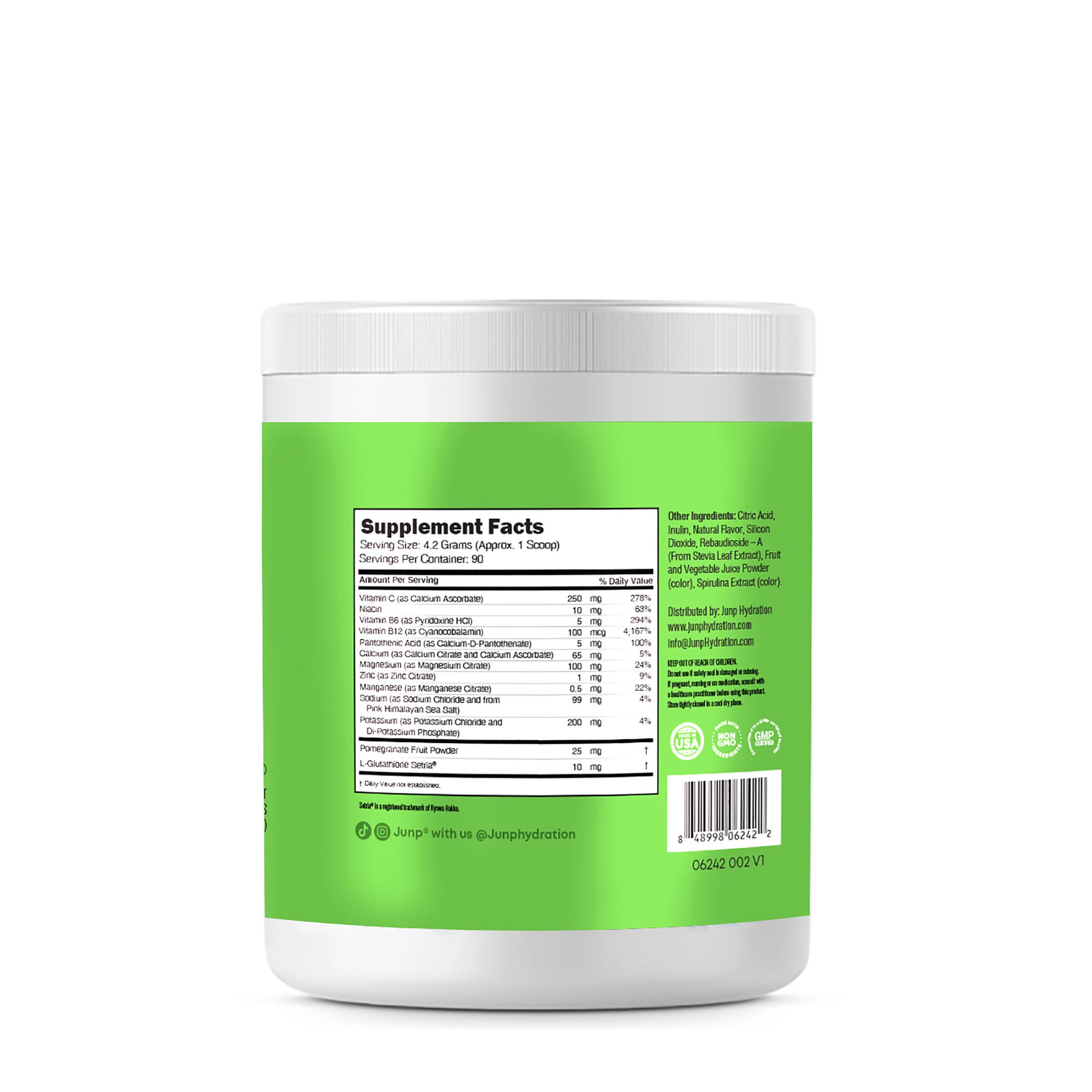 Junp® - Electrolyte Powder Mix - Green Apple (90 Servings) | GNC