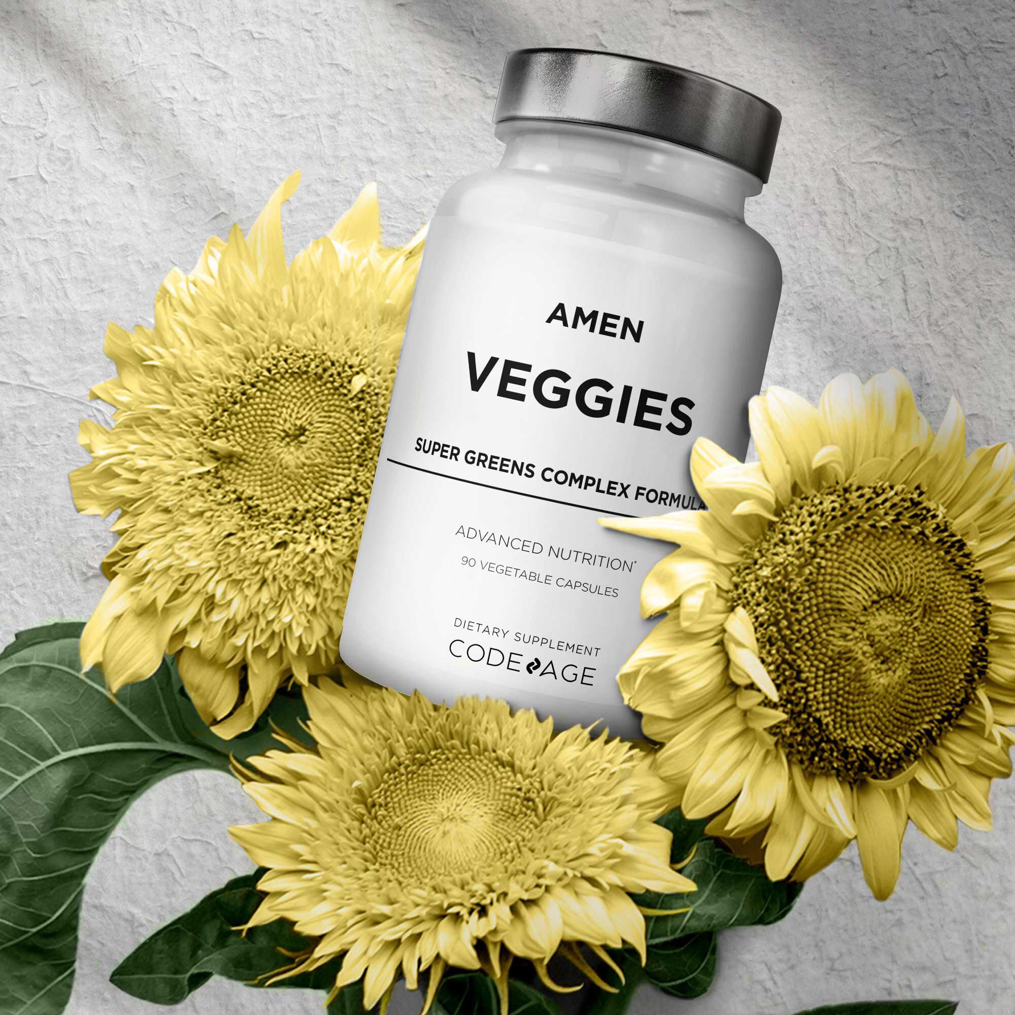 Codeage Amen Super Greens Complex Formula - Greens - 90 Capsules | GNC