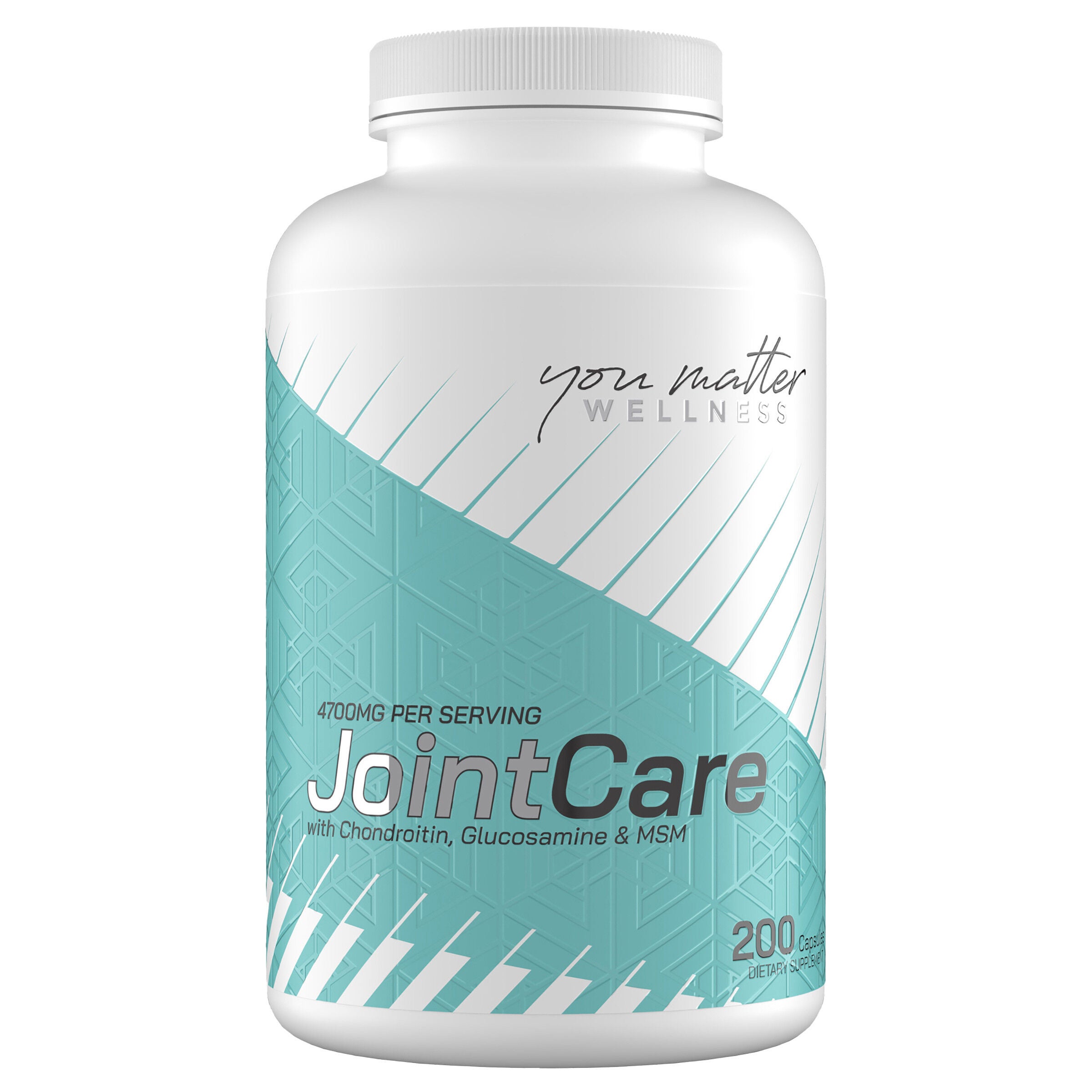 You Matter Wellness - Joint Care with Chrondroitin, Glucosamin & MSM - 200 Capsules (40 Servings ...