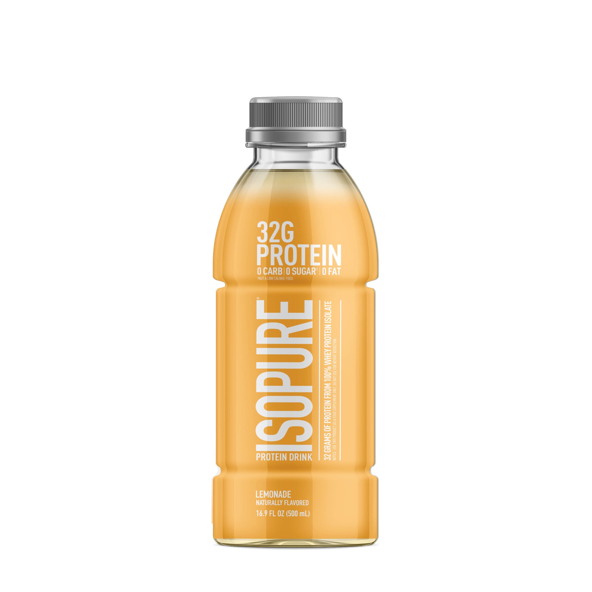 Isopure® - 32g RTD Protein Drink - Lemonade - 16.9oz (12 Bottles) | GNC