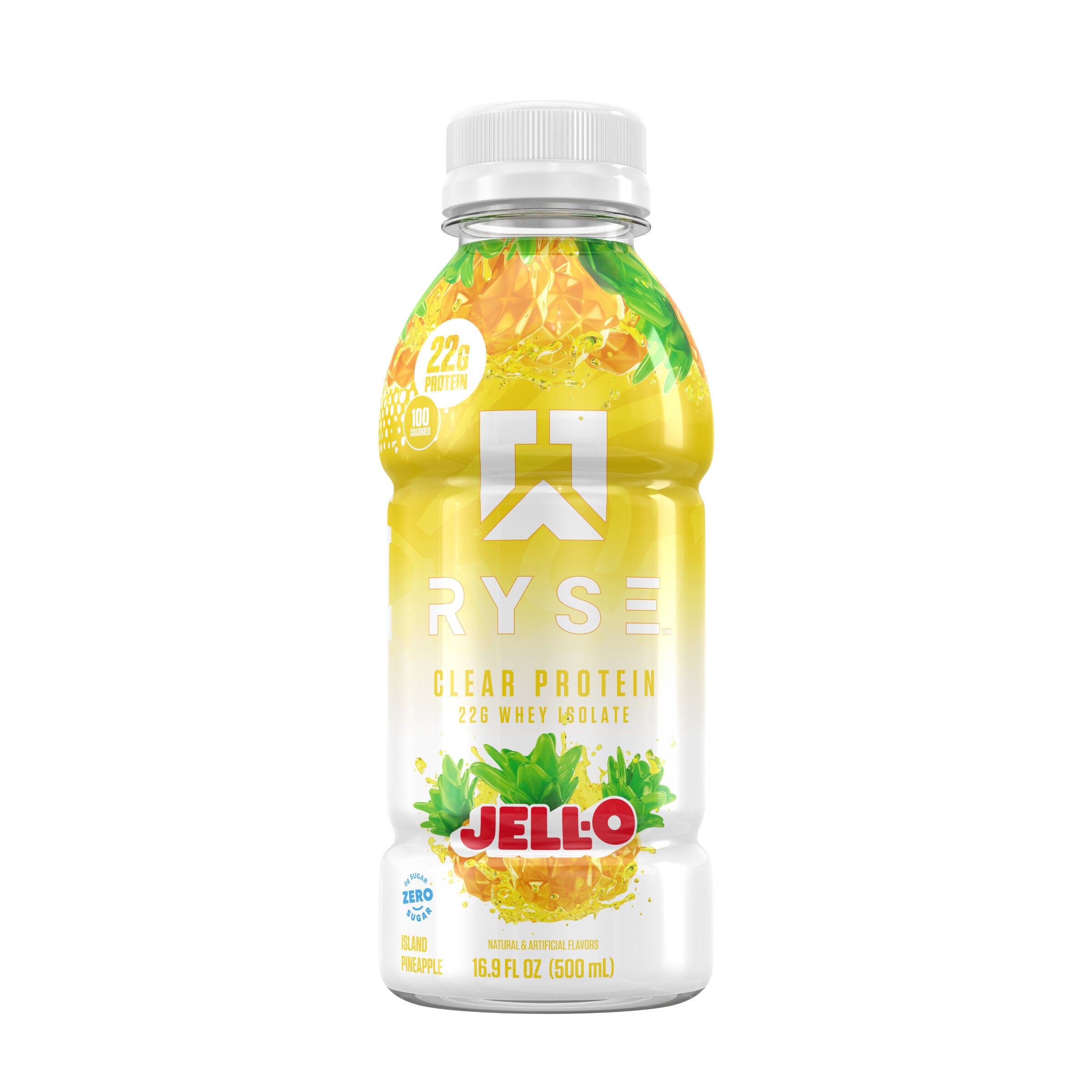 RYSE - Clear Protein RTD - Jell-O Island Pineapple - 16.9 fl oz (12 ...
