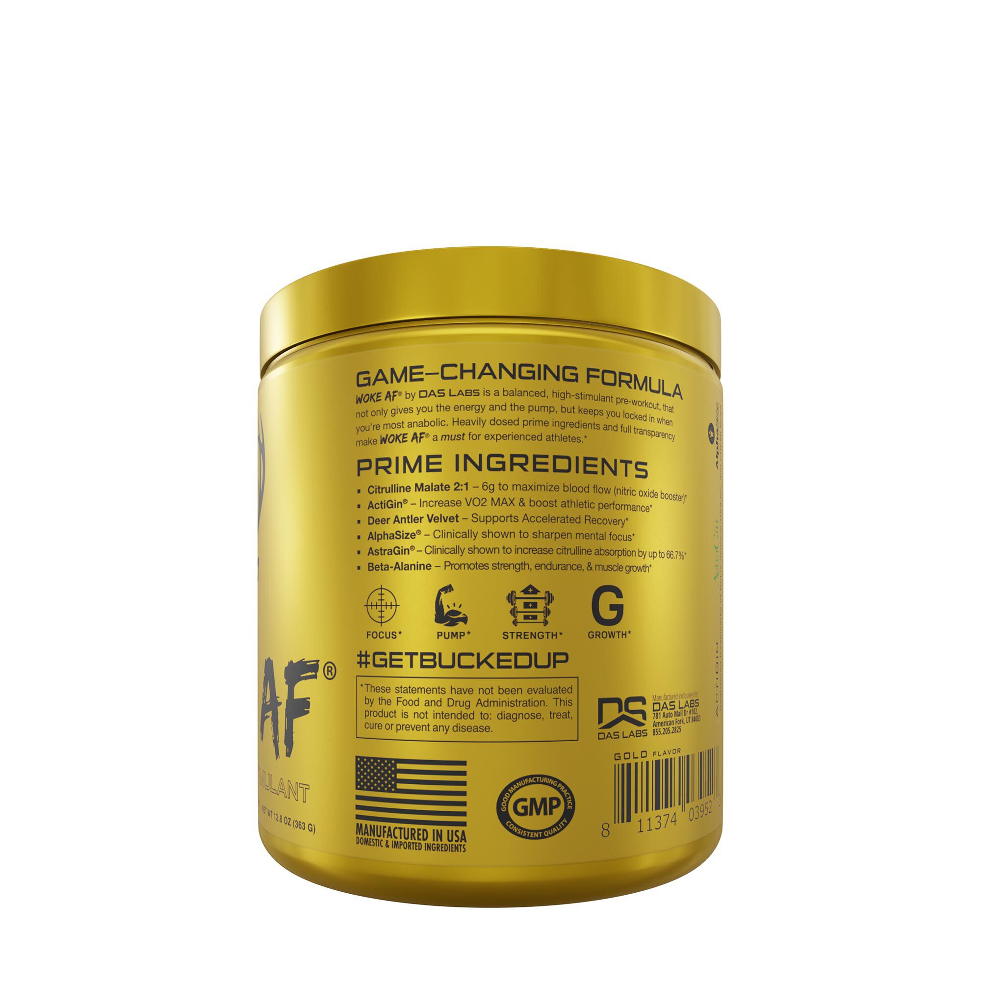 Woke AF™ - GOLD Nootropic Preworkout - 30 Servings Gold | GNC