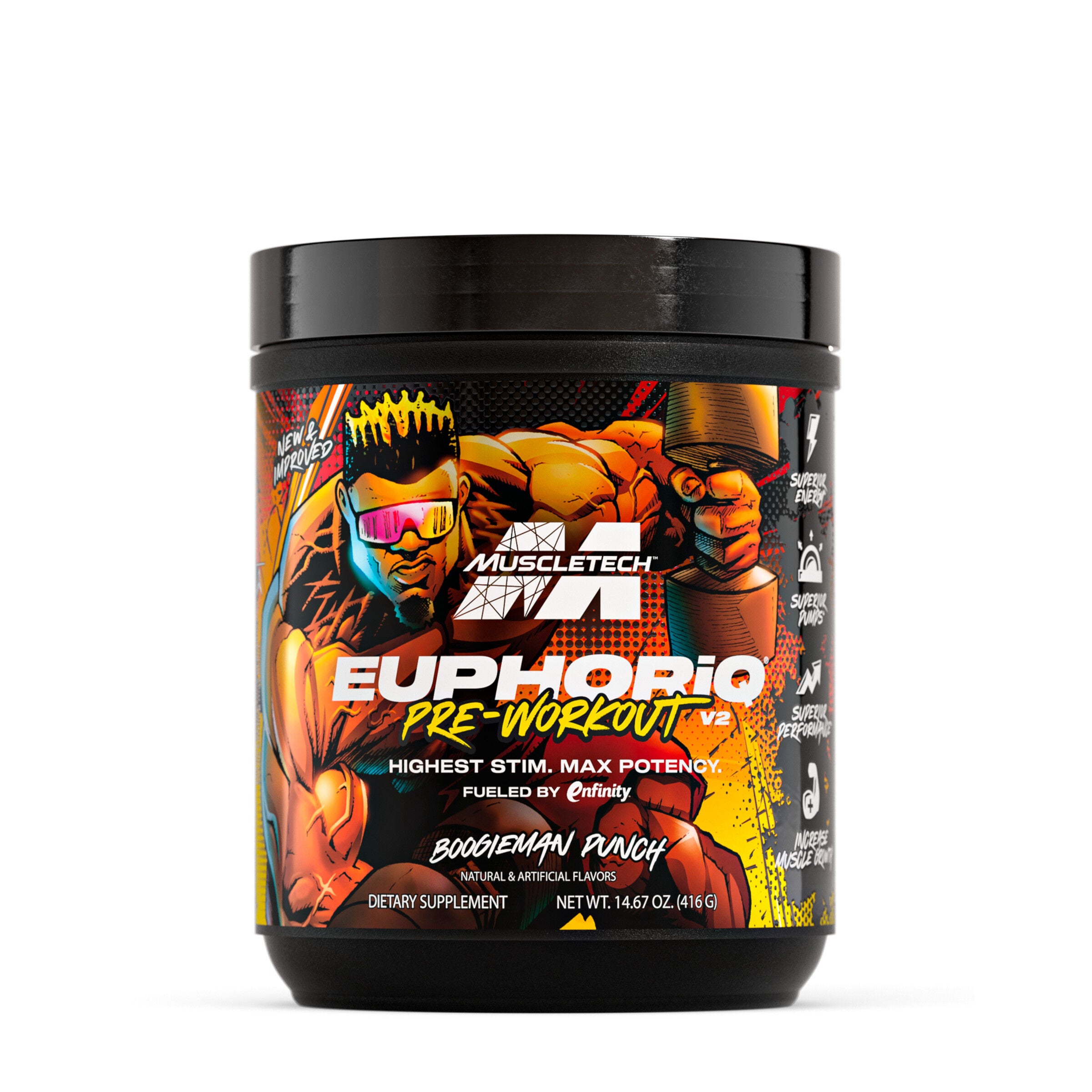 MuscleTech™ - EuphoriQ Pre-Workout V2 - Boogieman Punch (20 Servings) | GNC
