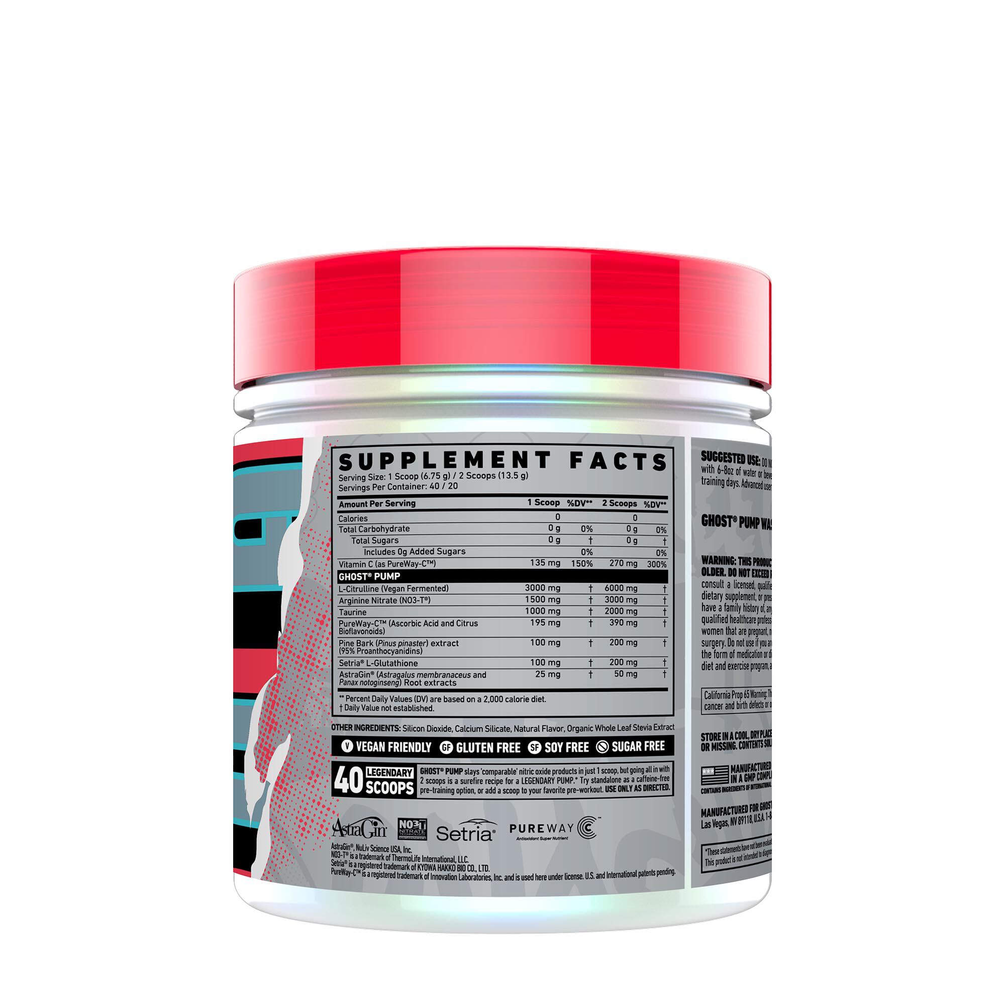GHOST PUMP Nitric Oxide - 'Natty' (40 Servings) | GNC