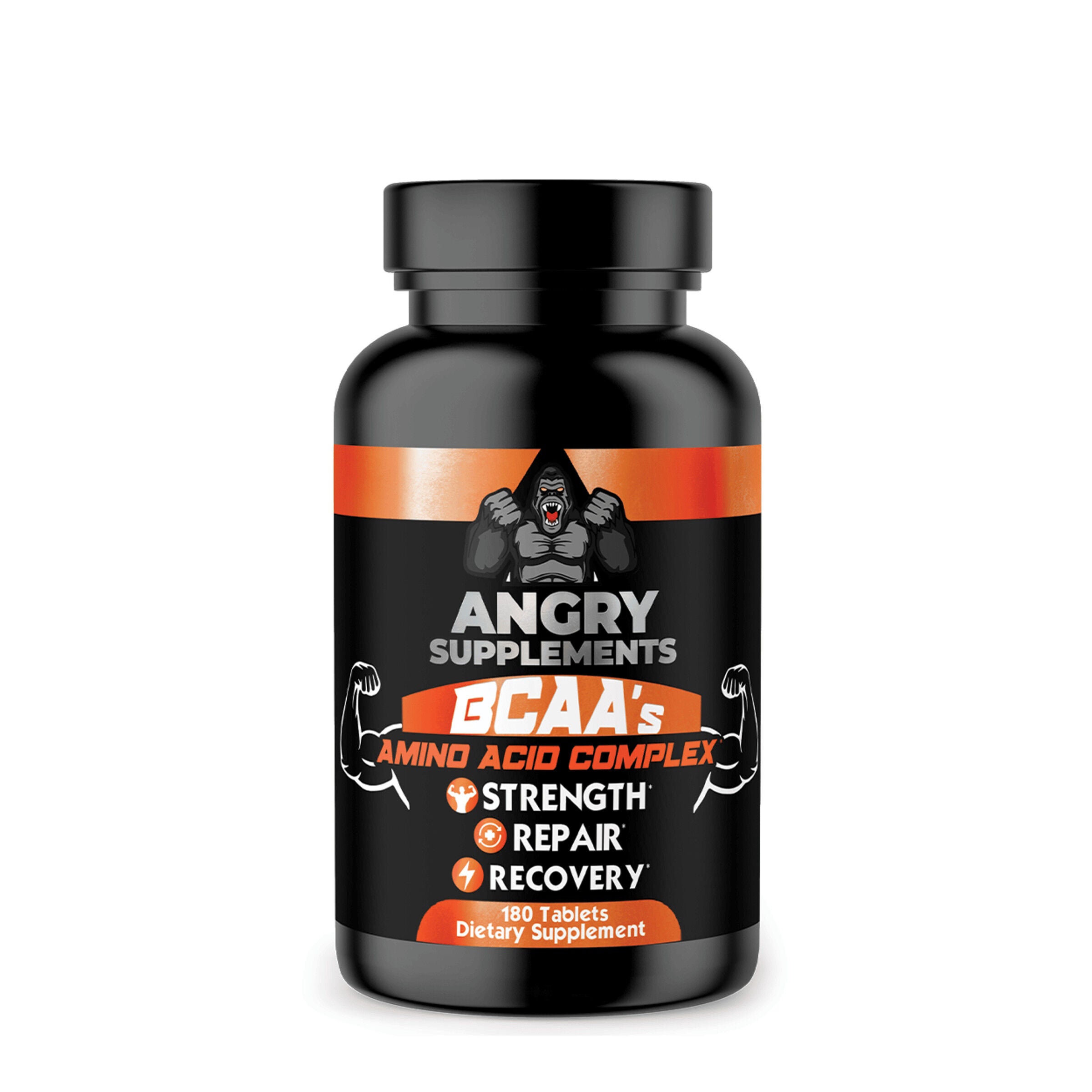 Angry Supplements™ - BCAA's Amino Acid Complex - 180 Tablets (90 ...