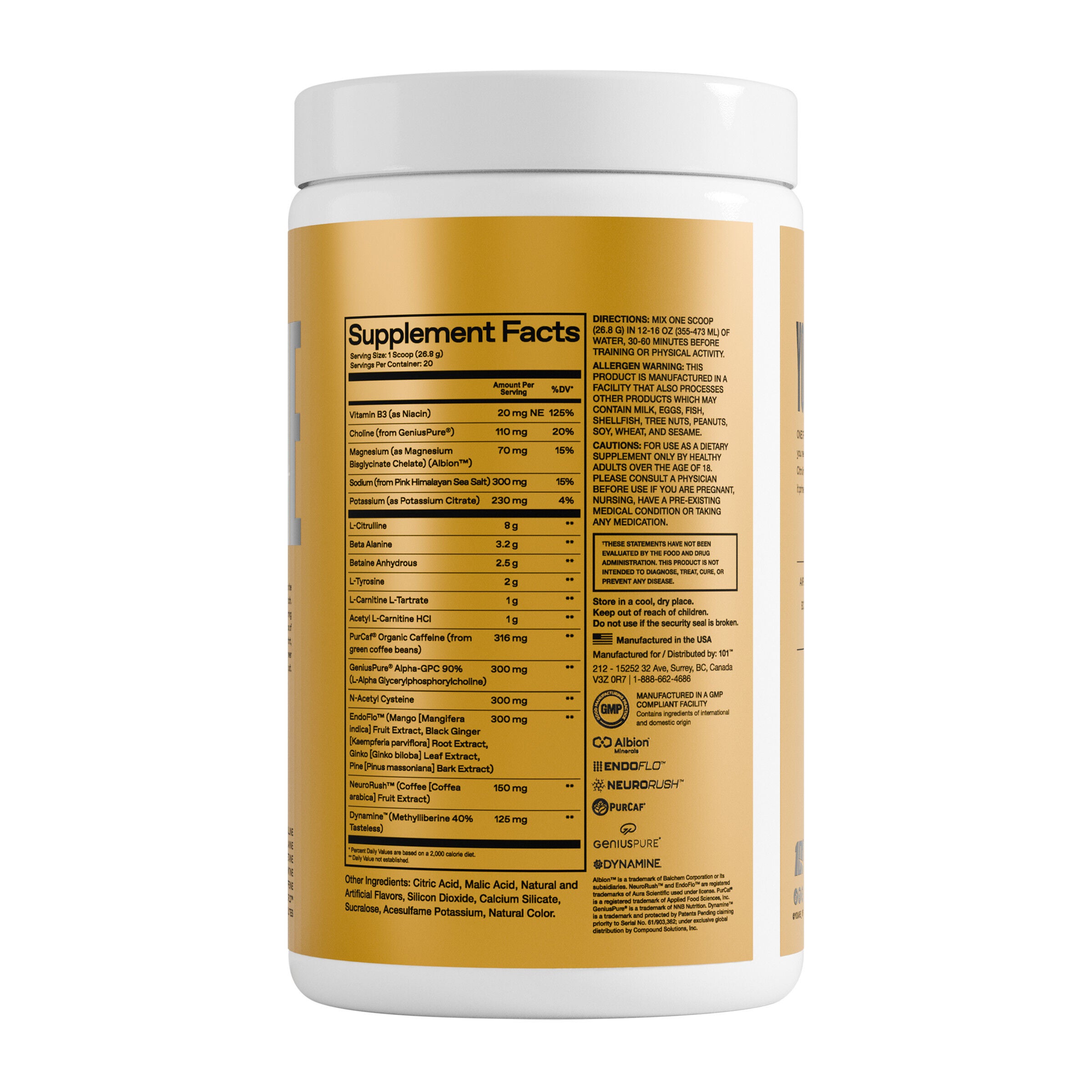 101™ - One of One Loaded Pre-Workout - Candy Rocks (20 Servings) | GNC