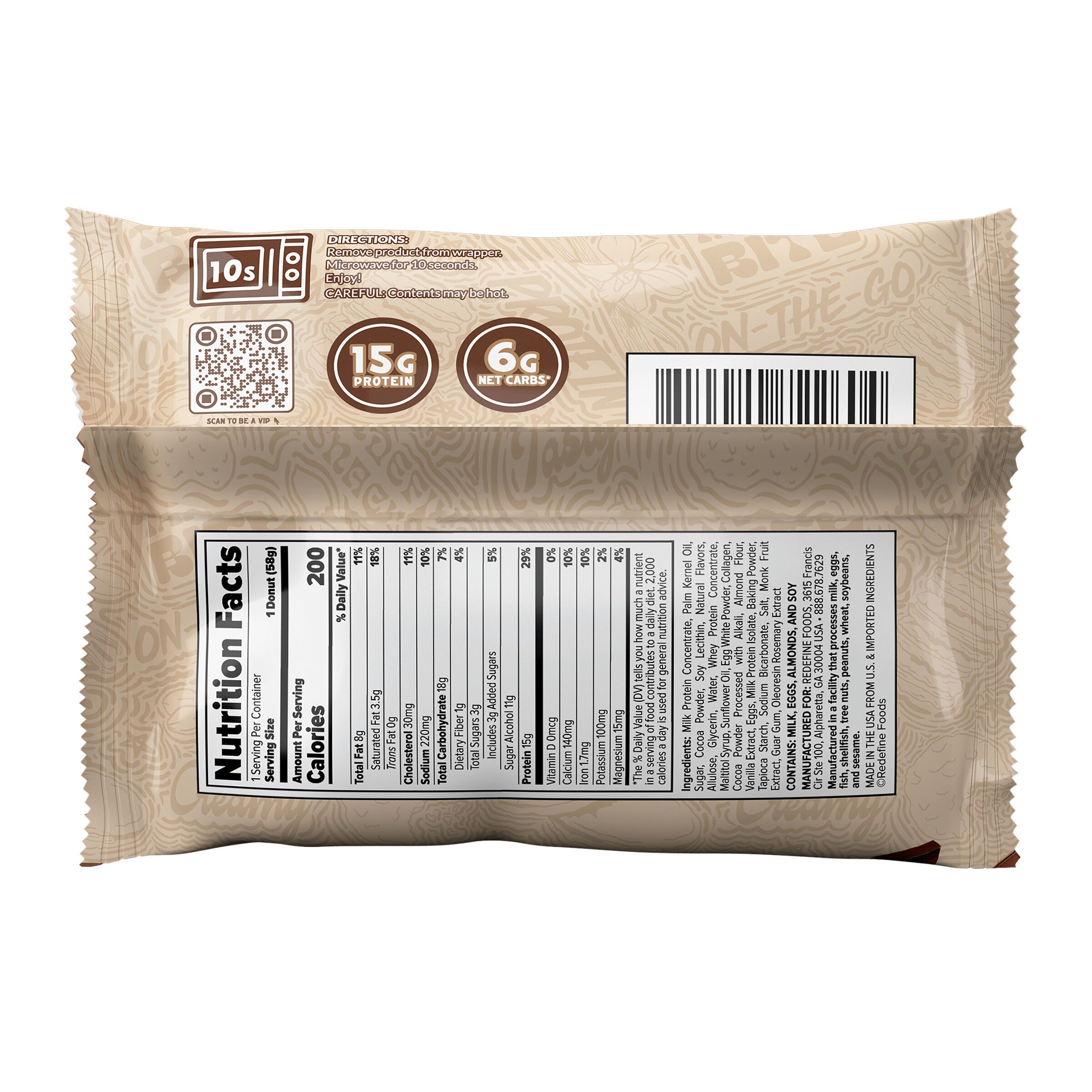 Redefine Foods - Protein Donut (8 Donuts) | GNC