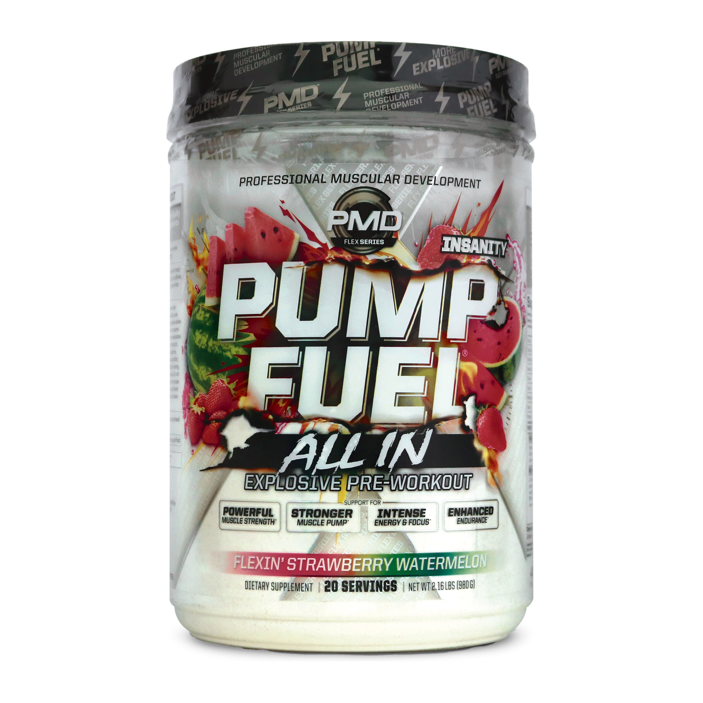PMD® - Pump Fuel All In Pre-Workout - Flexin' Strawberry Watermelon (20 ...