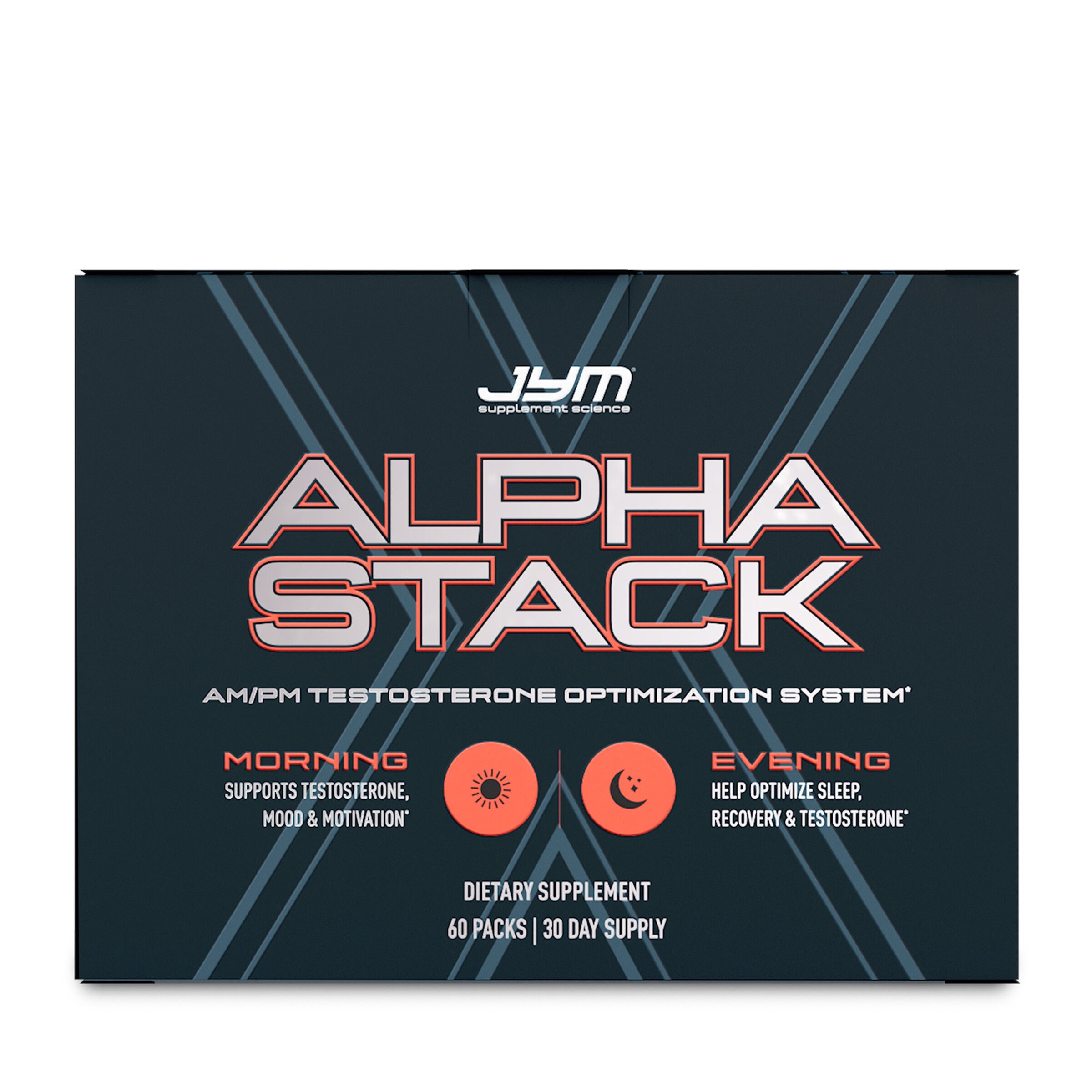 Jym® - Alpha Stack AM/PM Testosterone Optimization System - 60 Packs ...